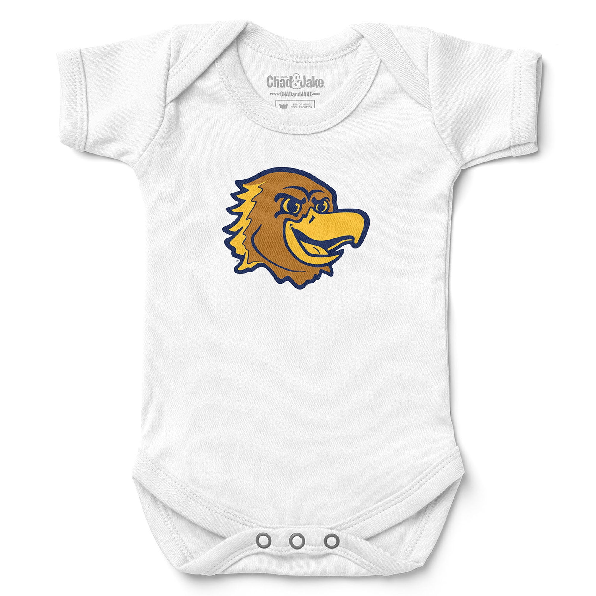 Newborn & Infant Chad & Jake White Marquette Golden Eagles Mascot Logo ...