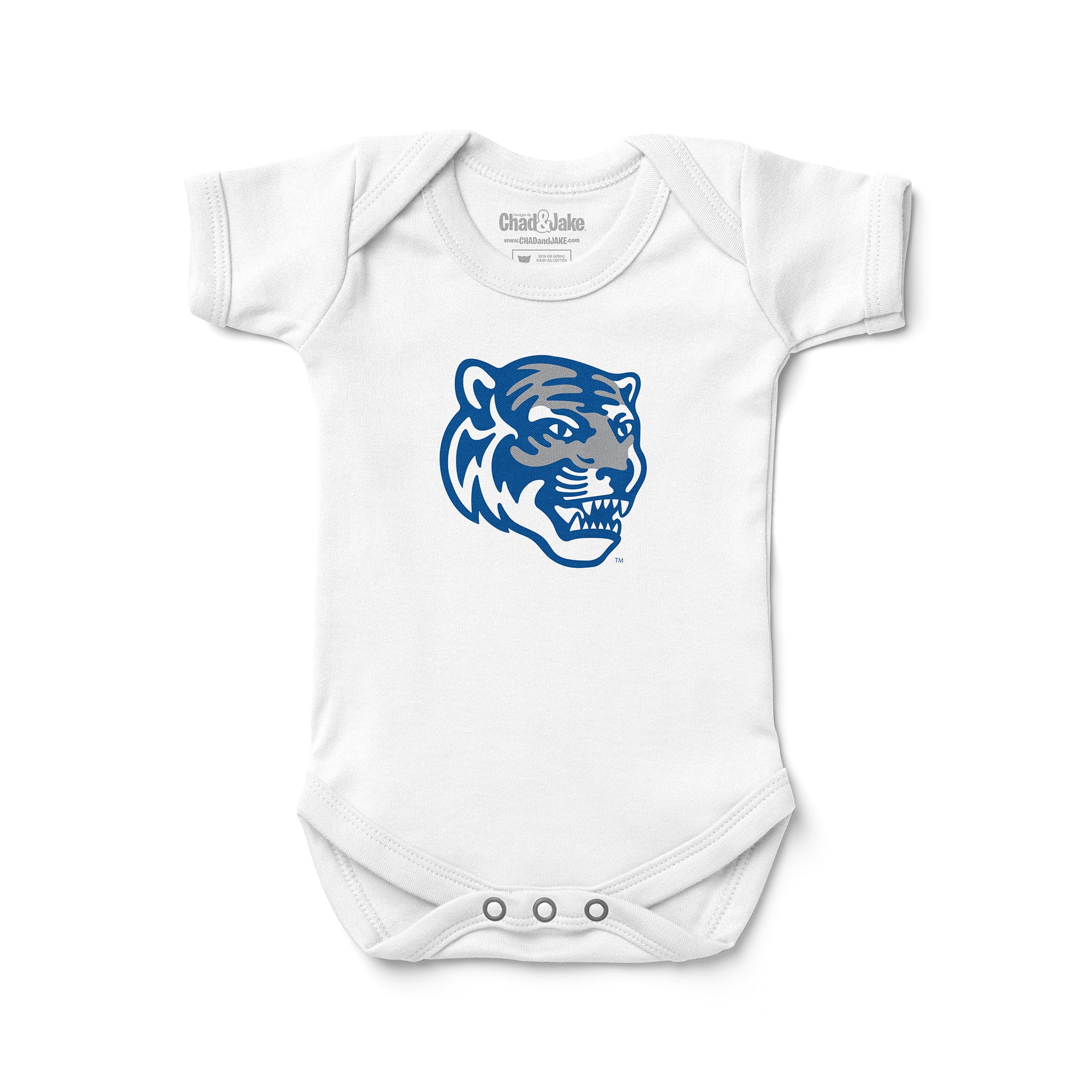 Newborn & Infant Chad & Jake White Memphis Tigers Mascot Logo Bodysuit ...