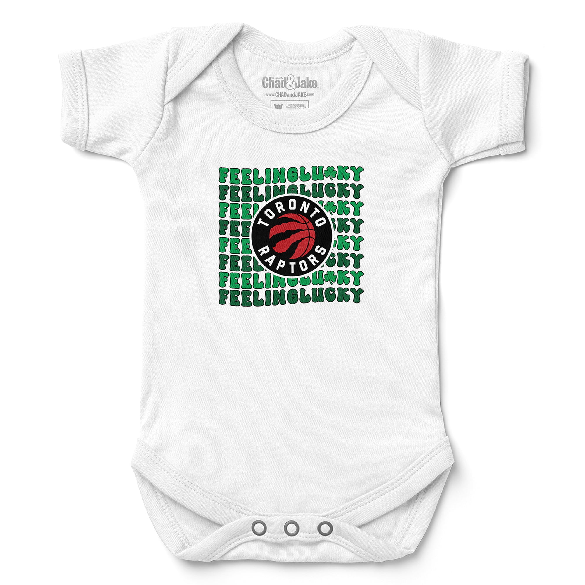 Newborn & Infant Chad & Jake White Toronto Raptors St. Patrick's Day ...