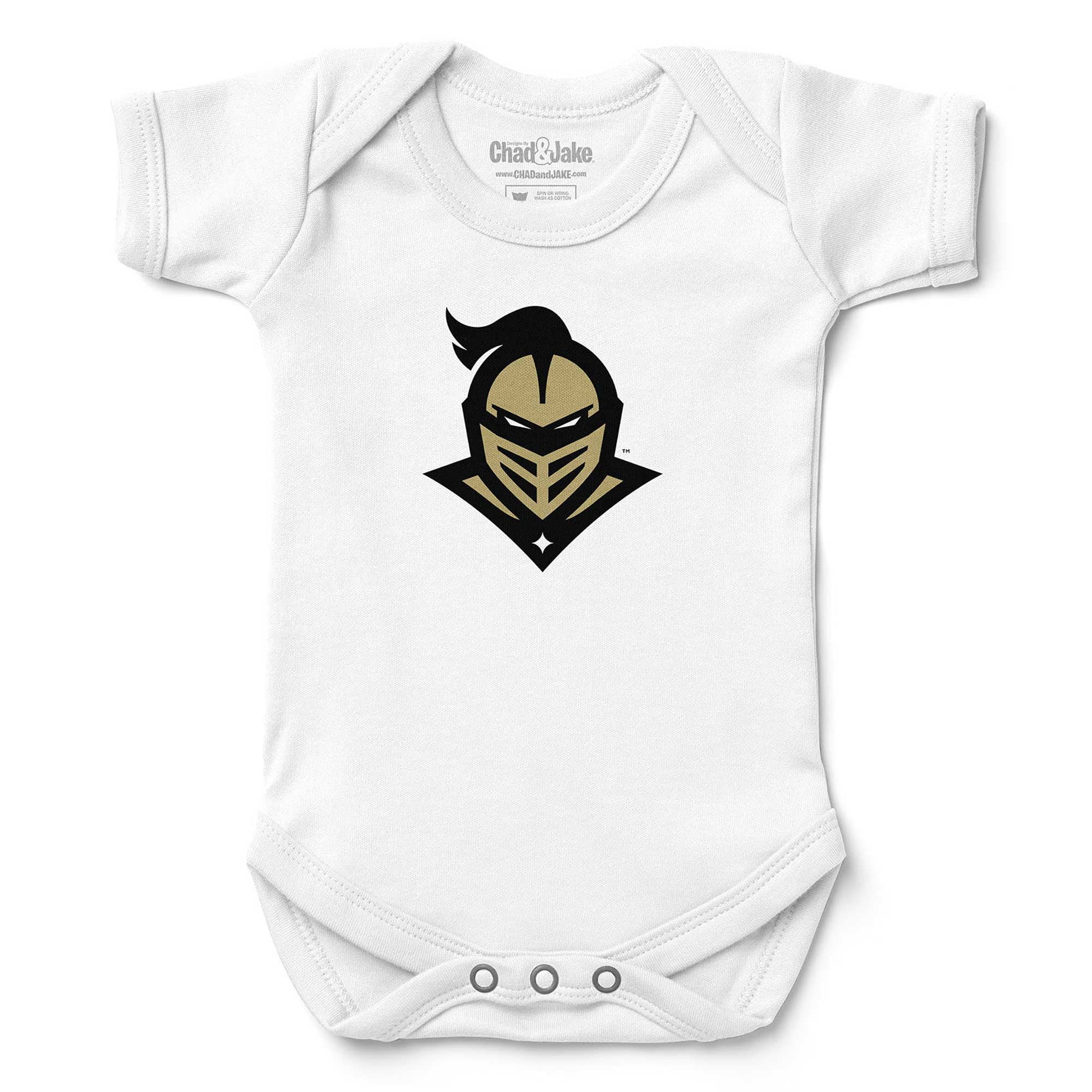 Newborn & Infant Chad & Jake White UCF Knights Mascot Logo Bodysuit ...