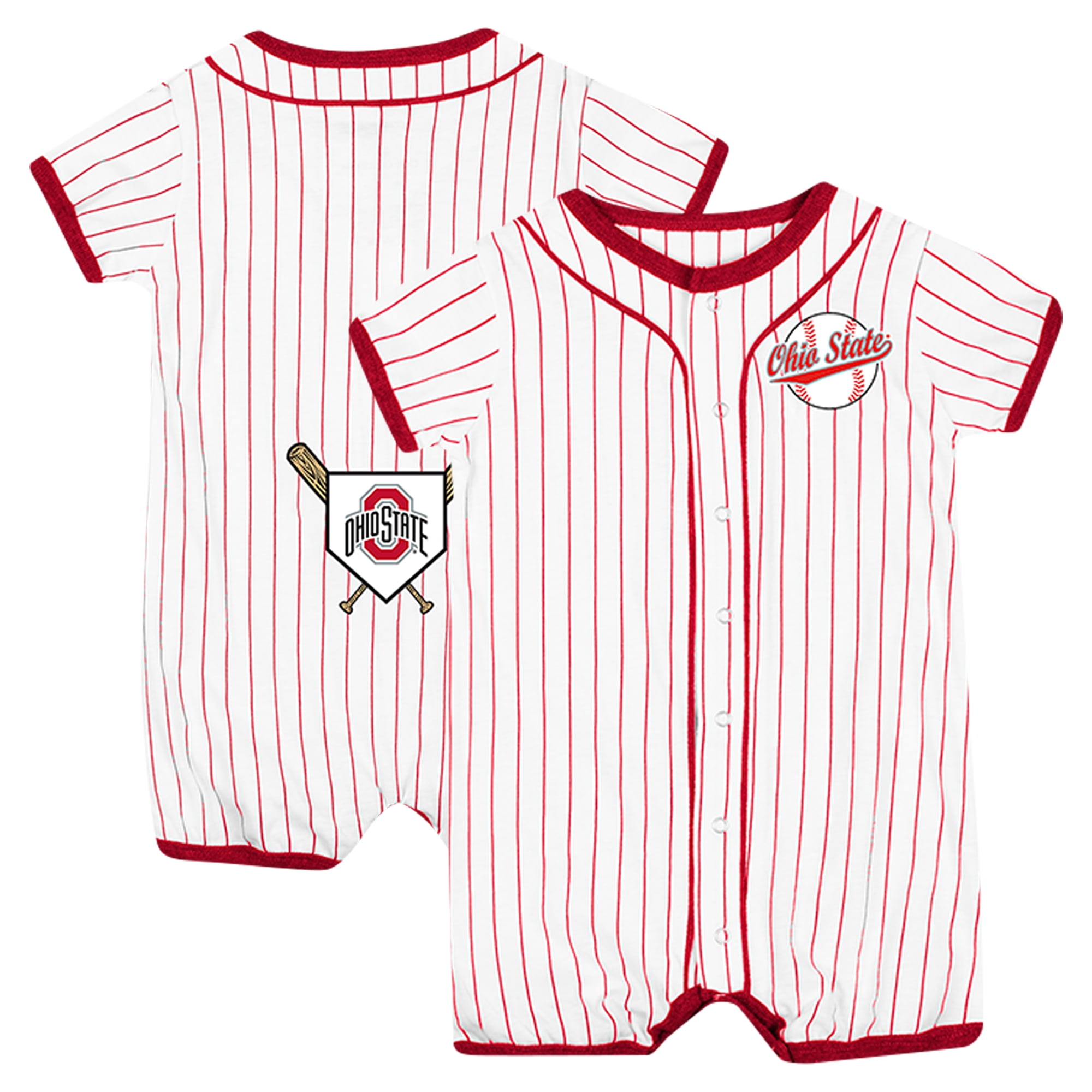 Newborn & Infant Colosseum White Ohio State Buckeyes Pinstripe Dusty ...
