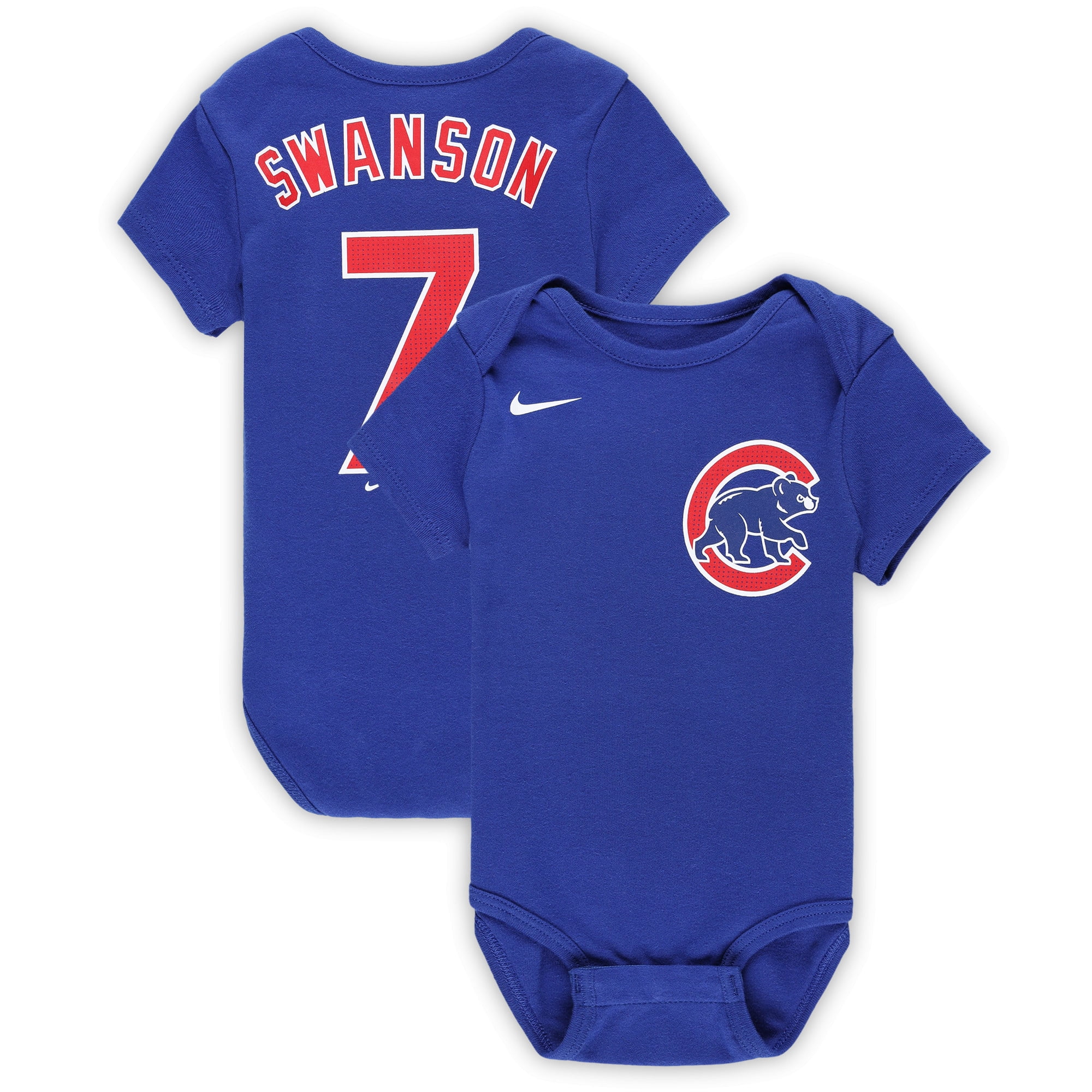 Newborn & Infant Nike Dansby Swanson Royal Chicago Cubs Fuse Name ...