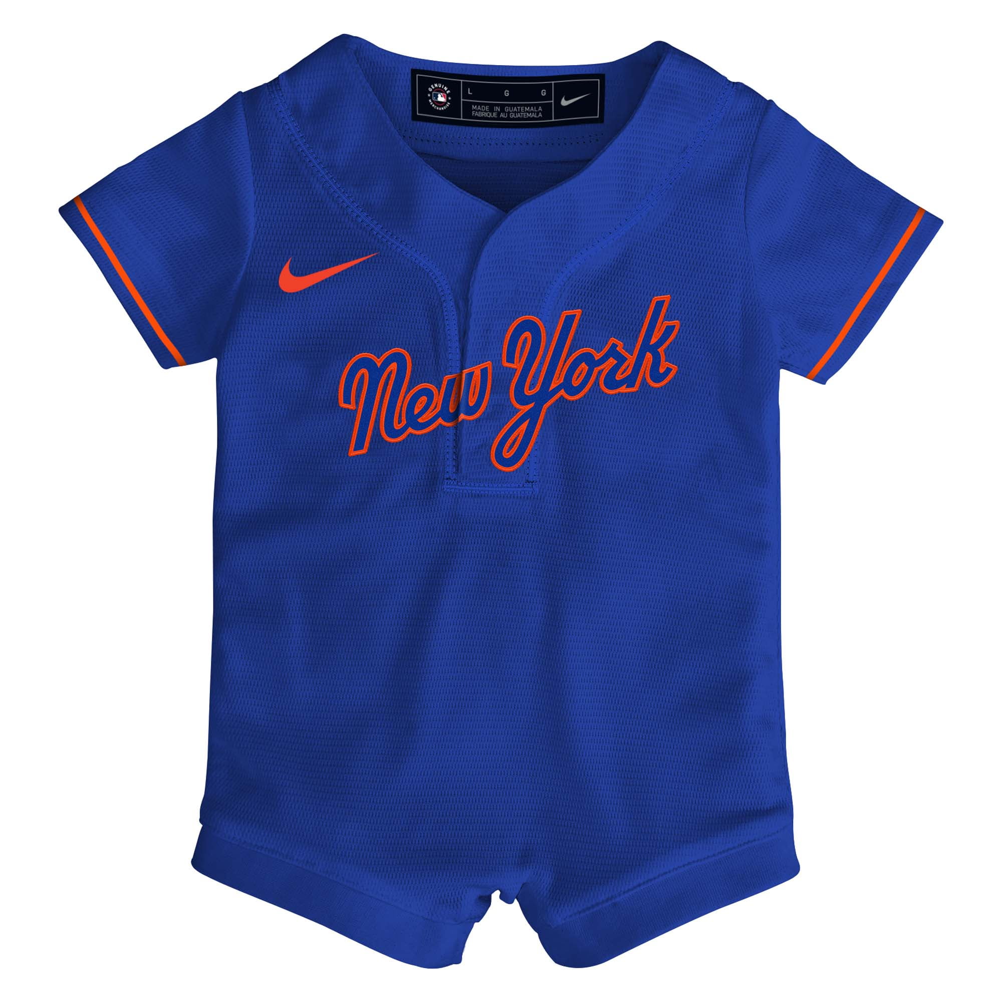 Newborn & Infant Nike Royal New York Mets Official Jersey Romper ...