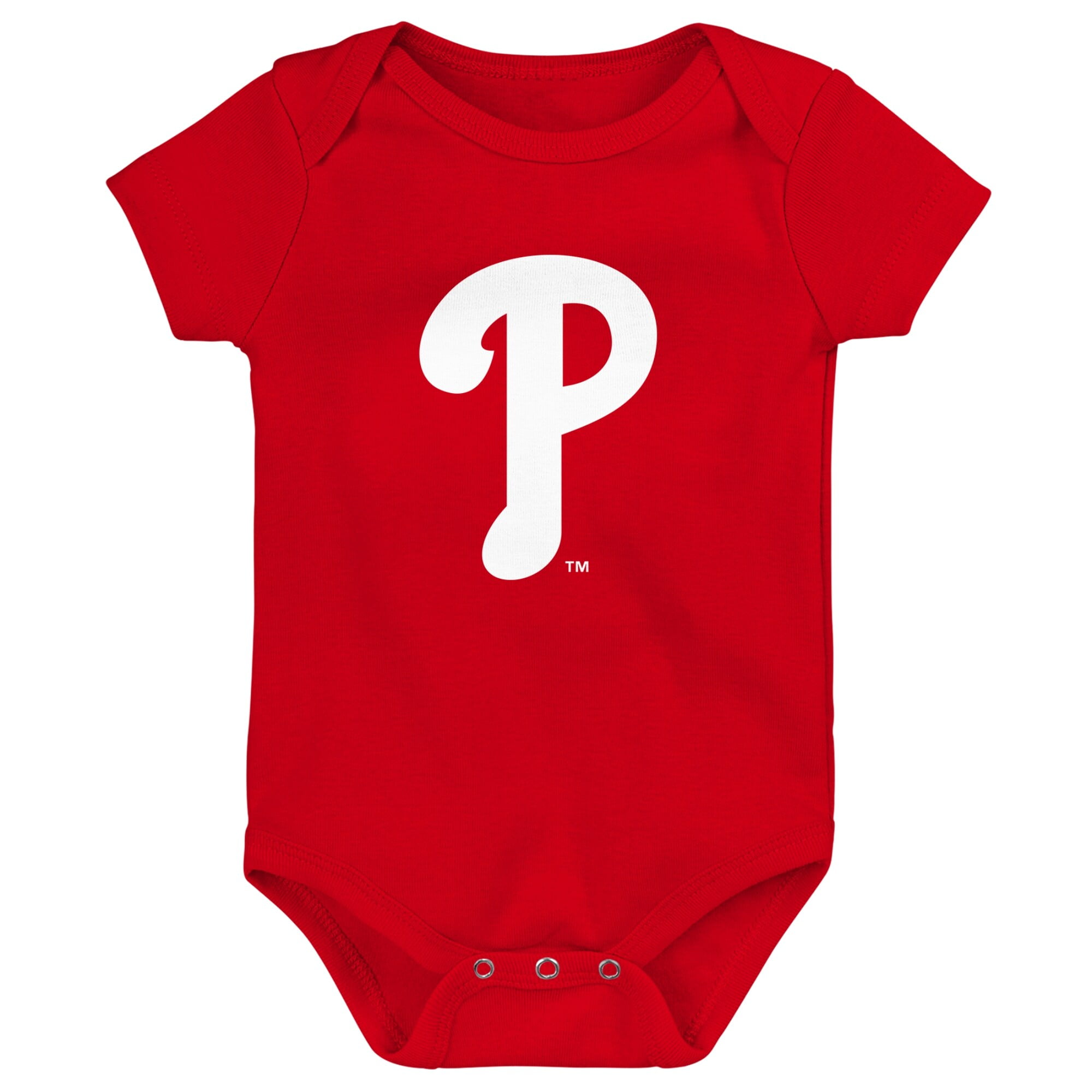 Newborn & Infant Red Philadelphia Phillies Primary Team Logo Bodysuit ...