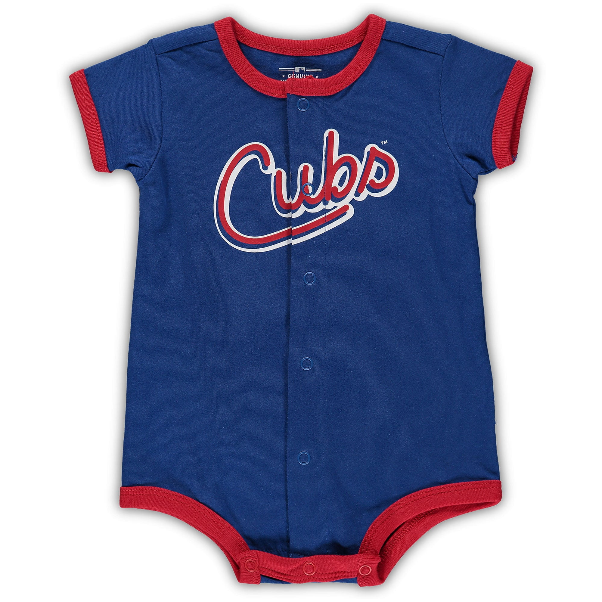 Newborn & Infant Royal Chicago Cubs Stripe Power Hitter Romper ...