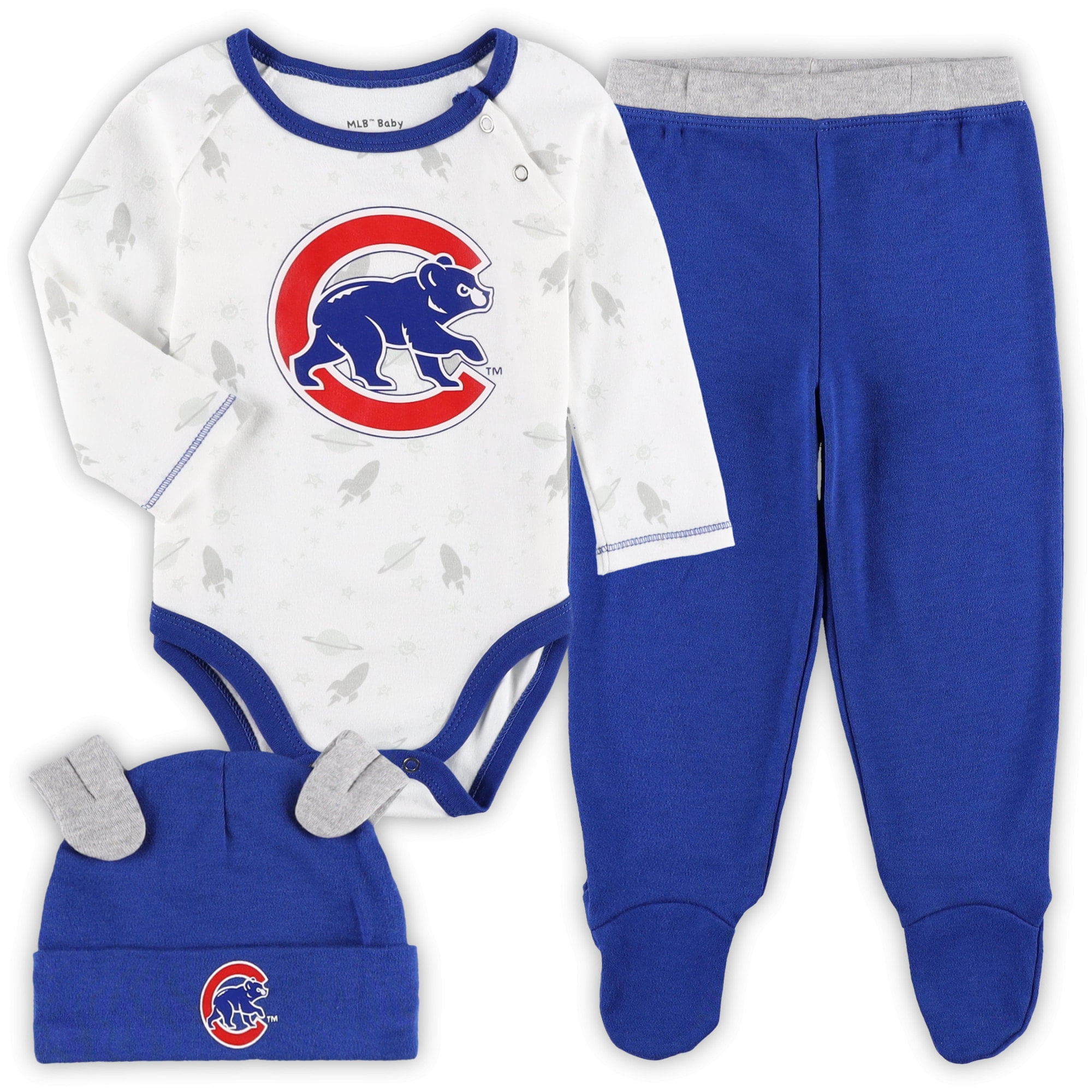Outerstuff Baby Onesie Clothes - Chicago Cubs Dream Team Bodysuit, Hat ...