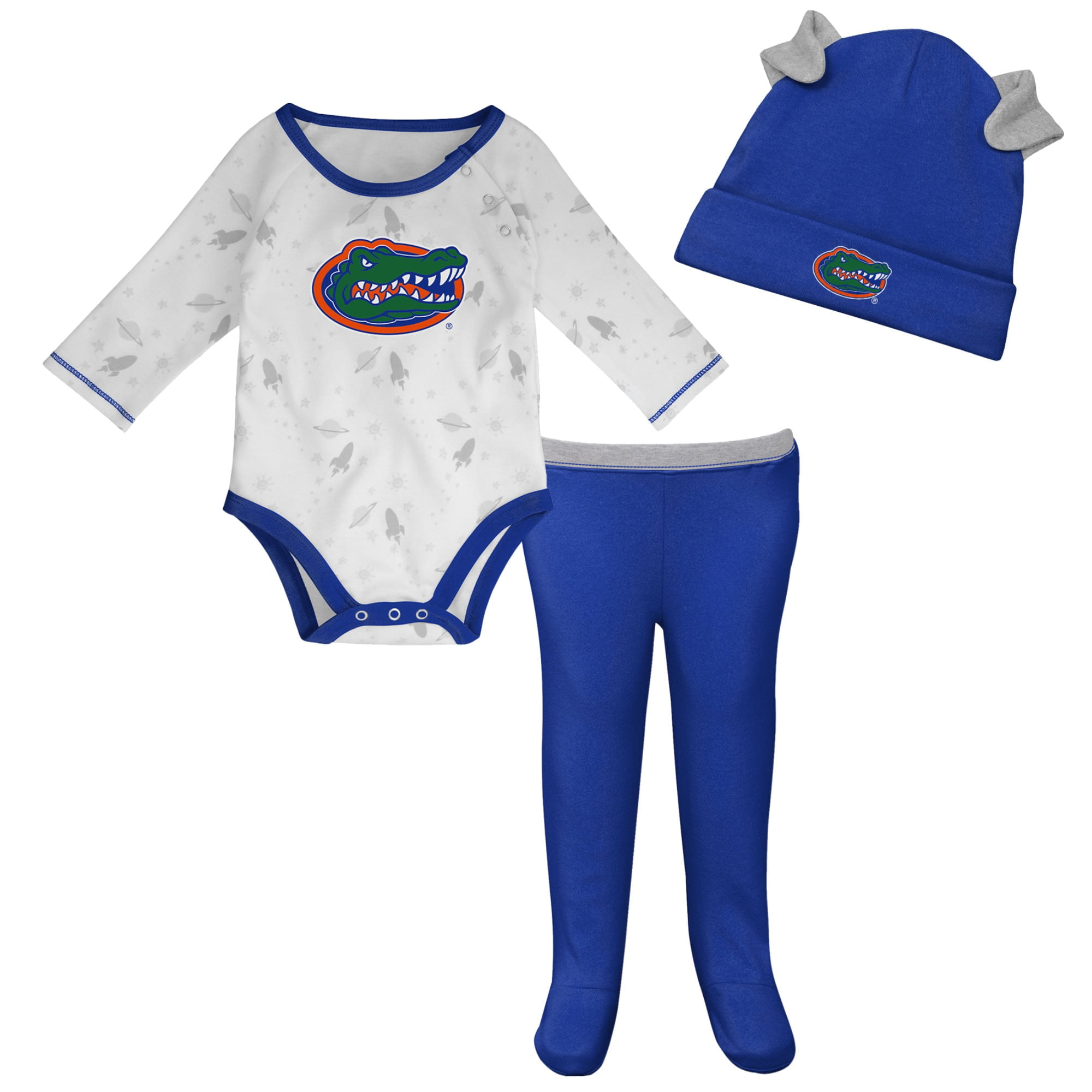Newborn & Infant Royal/White Florida Gators Dream Team Raglan Long ...