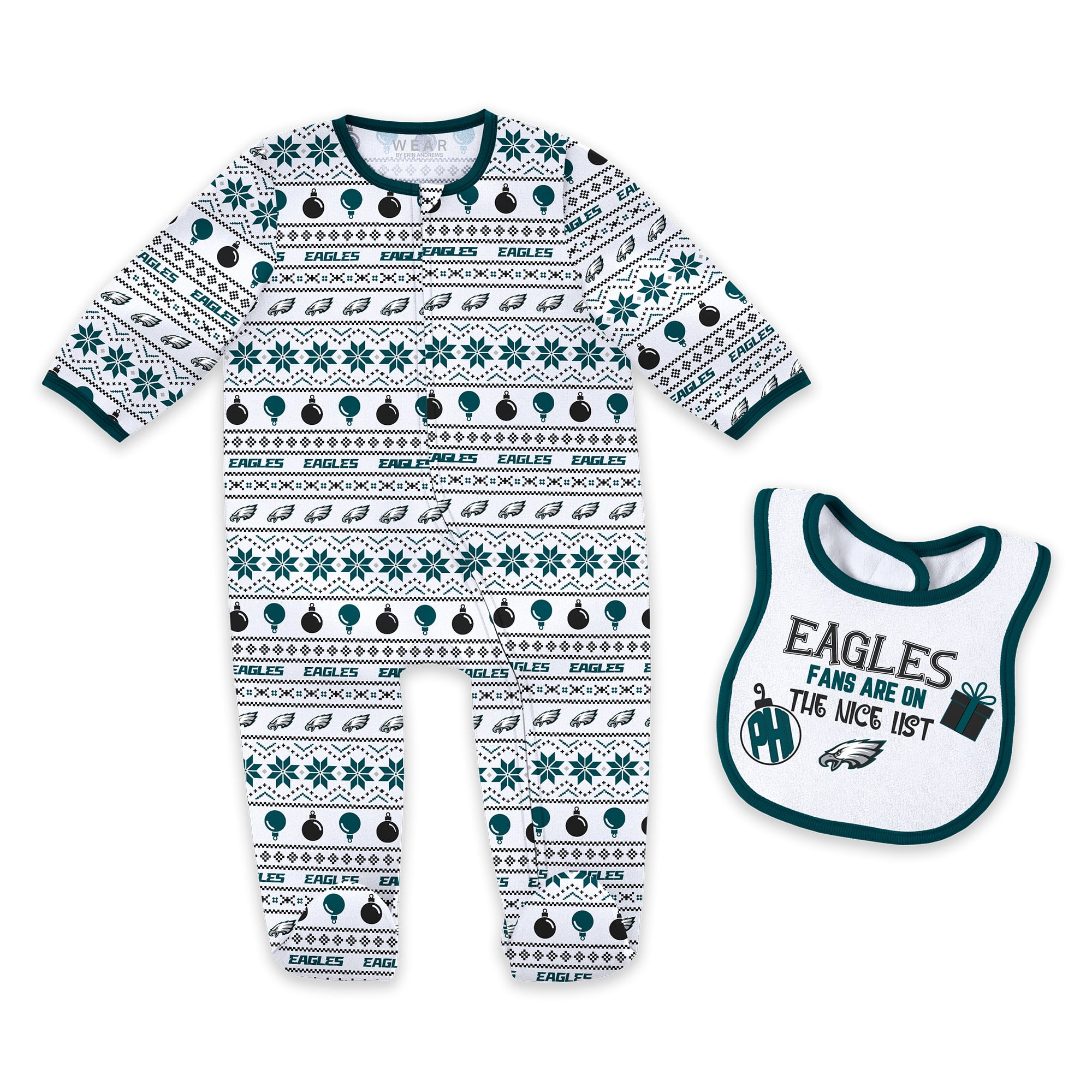Newborn & Infant WEAR by Erin Andrews Philadelphia Eagles Allover Print ...