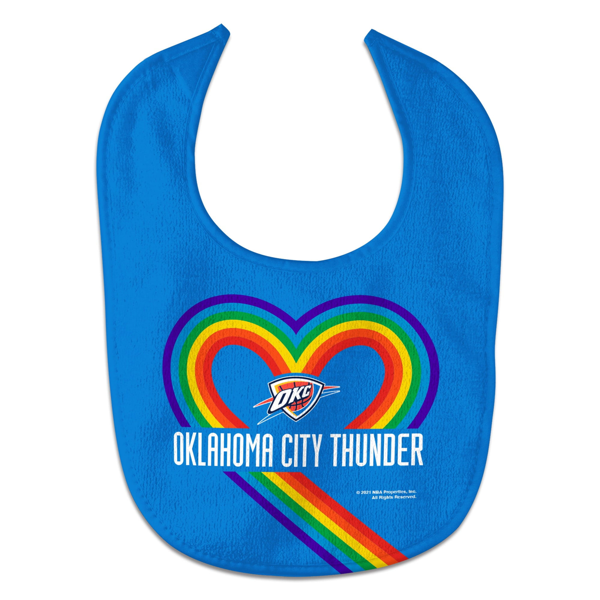 Newborn & Infant WinCraft Oklahoma City Thunder Rainbow Baby Bib ...