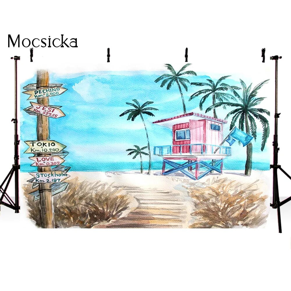Newborn Kids Children Portrait Backdrop for Photography Summer Holiday ...