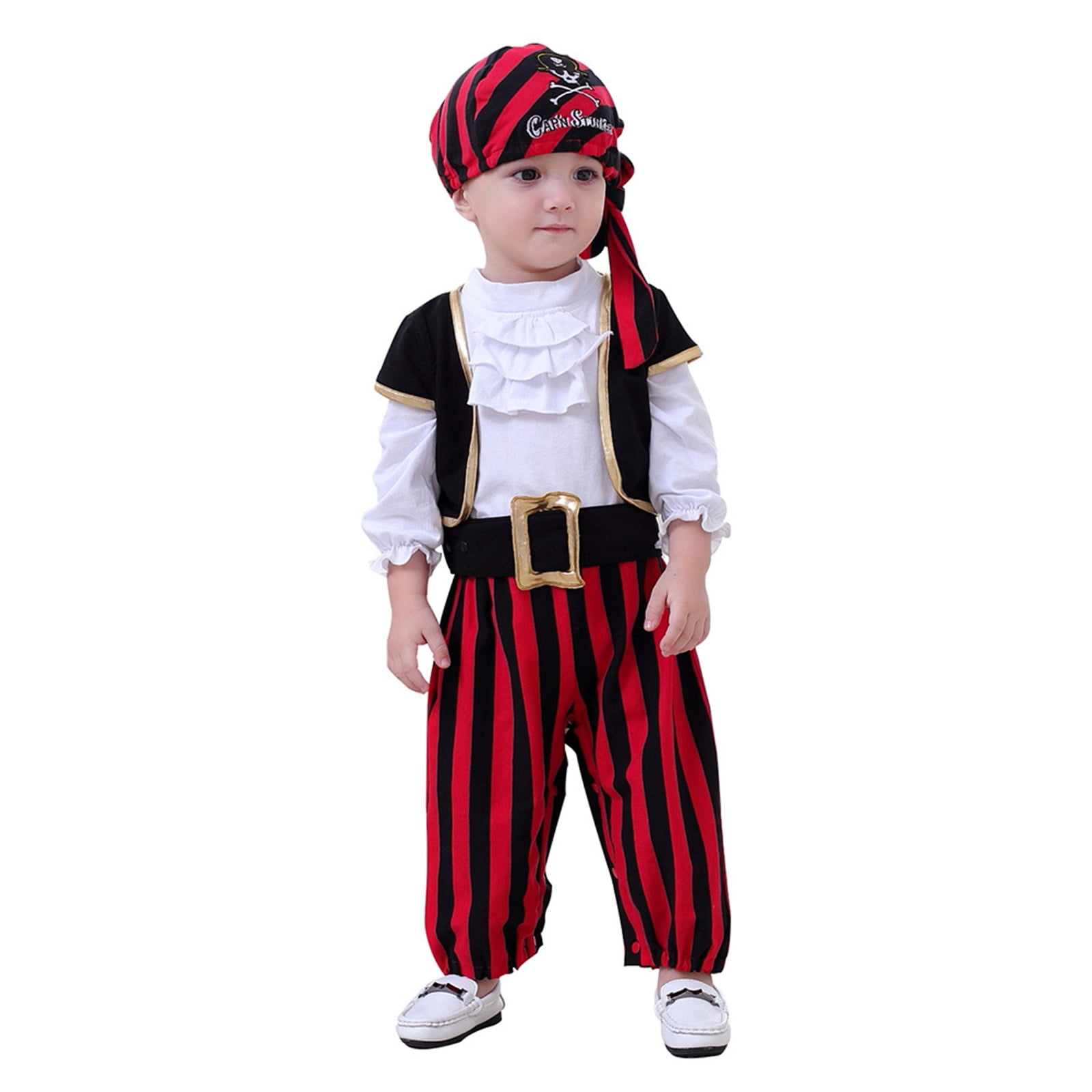 Newborn Onesies Baby Pirate Captain Outfits Cap Stinker Pirate Dress Up ...