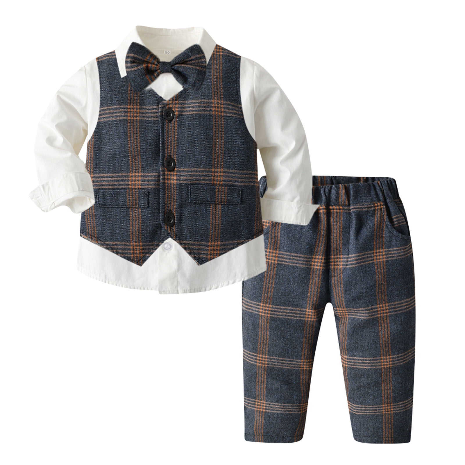 Newborn Outfit Boy Toddler Baby Boys Spring Fall Gentleman Outfits Long ...