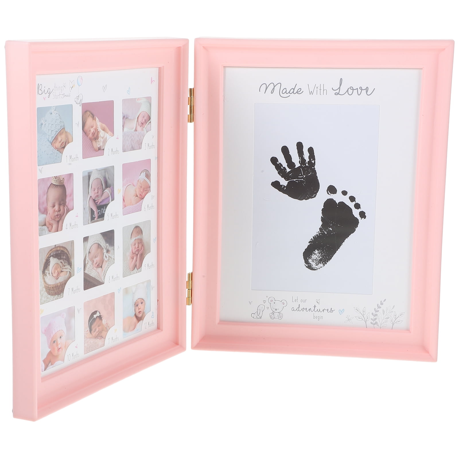 Newborn Photo Frame Baby Growth Commemorative Table Hand Print Picture ...