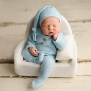 Newborn Boys Girls Baby Photo Shoot Props Outfits Crochet Clothes Long ...