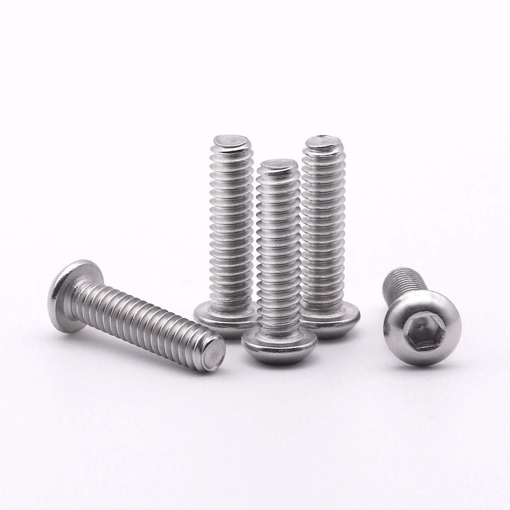 5/16-18 x 5/8" (10 Pack) Hex Socket Button Head Cap Screws Bolts, Allen ...