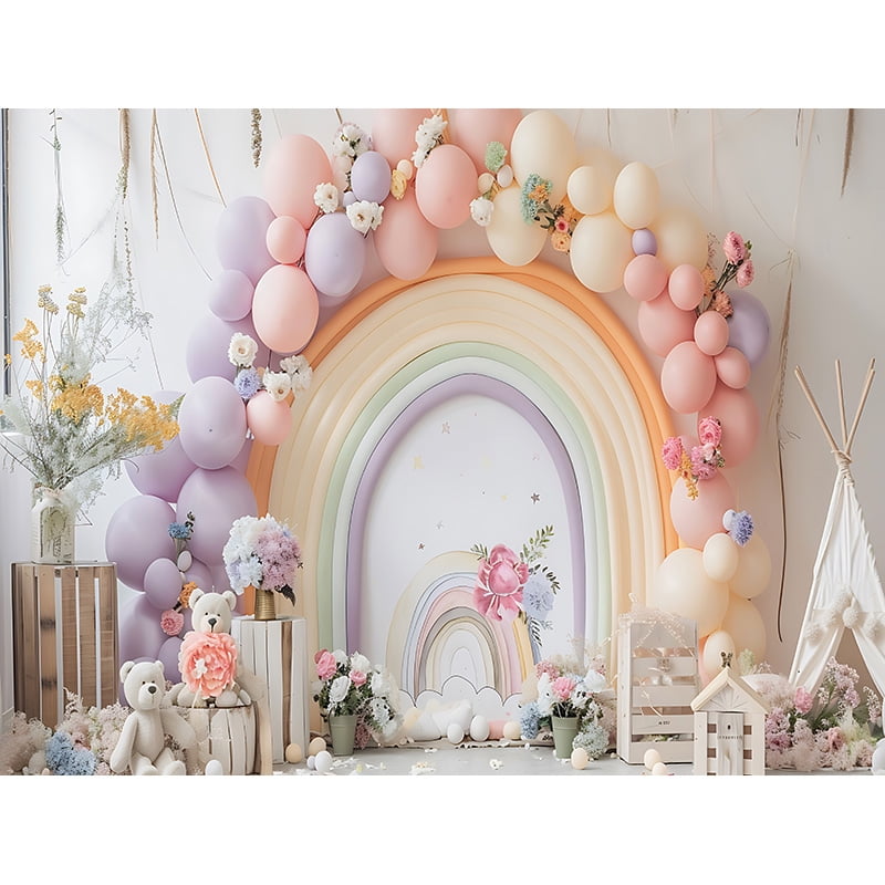 Newborn Portrait Birthday Party Photography Backdrop Teddy Bear Color ...