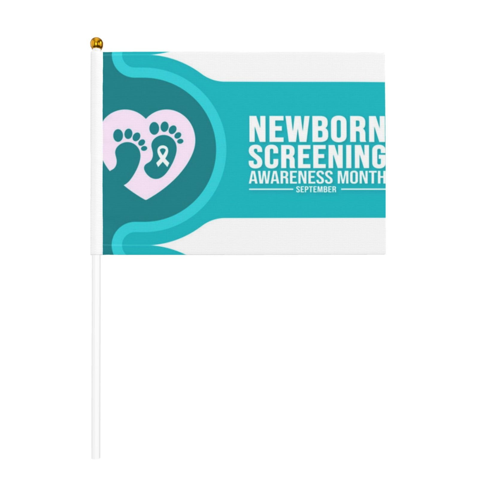 Newborn Screening Awareness Month Flag Small Mini Hand Held Flags Small ...