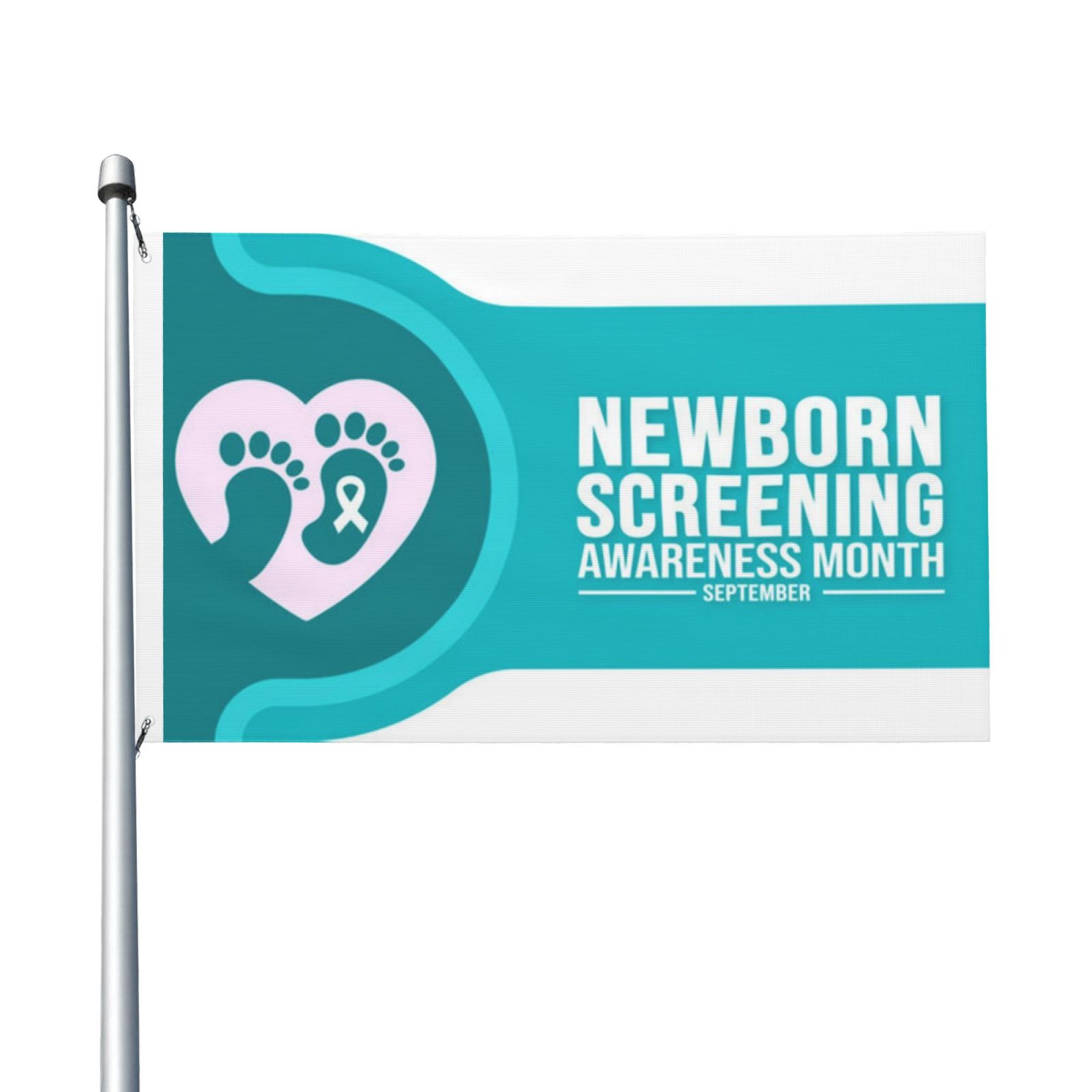 Newborn Screening Awareness Month Garden Flags 3x5 Ft Decoration Double ...