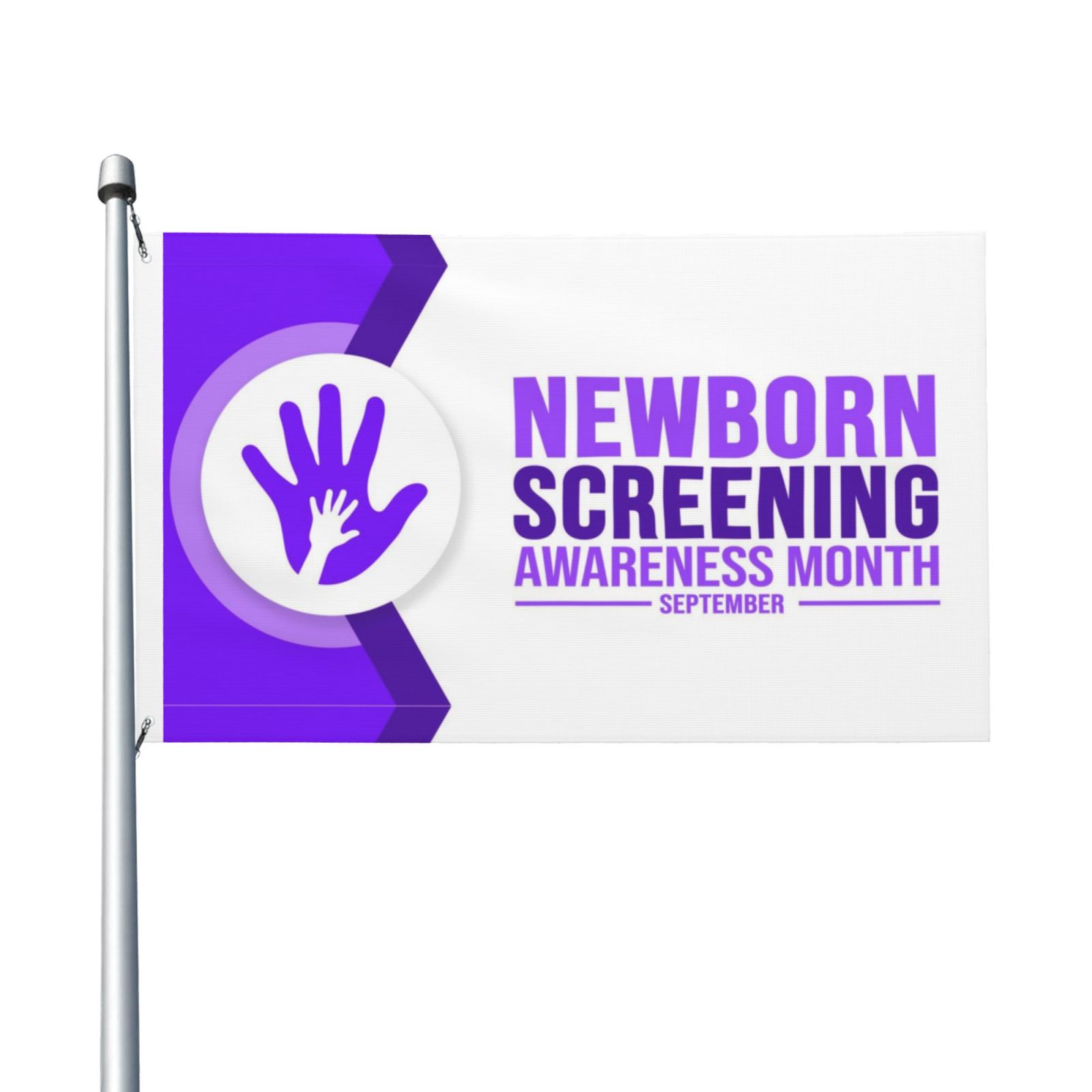 Newborn Screening Awareness Month Garden Flags 3x5 Ft Decoration Double ...