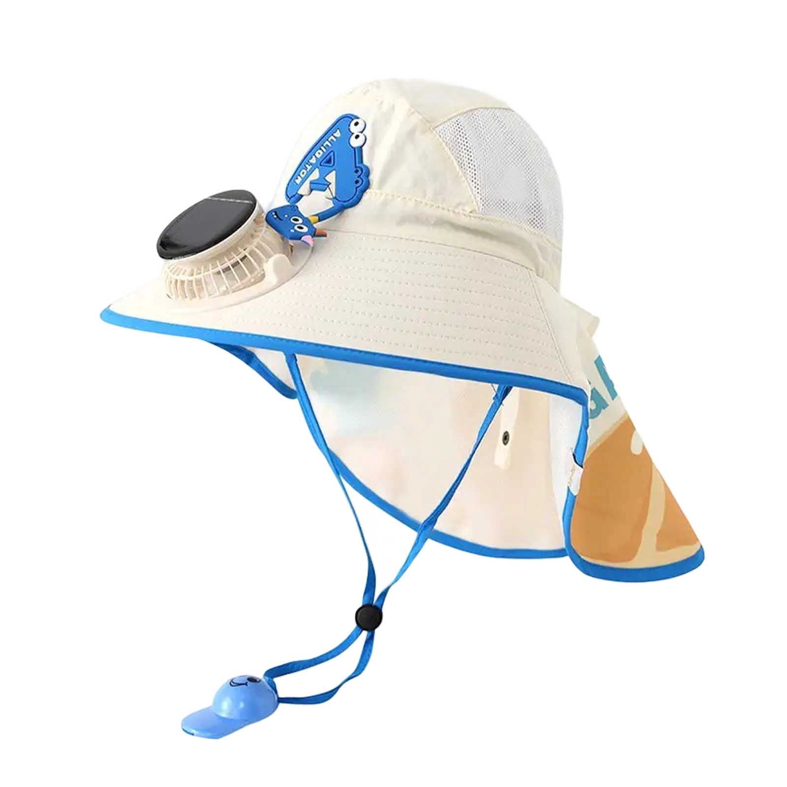 Sun Hat Kids Toddler Ventilated Sun Hat with Battery Operated Forehead ...