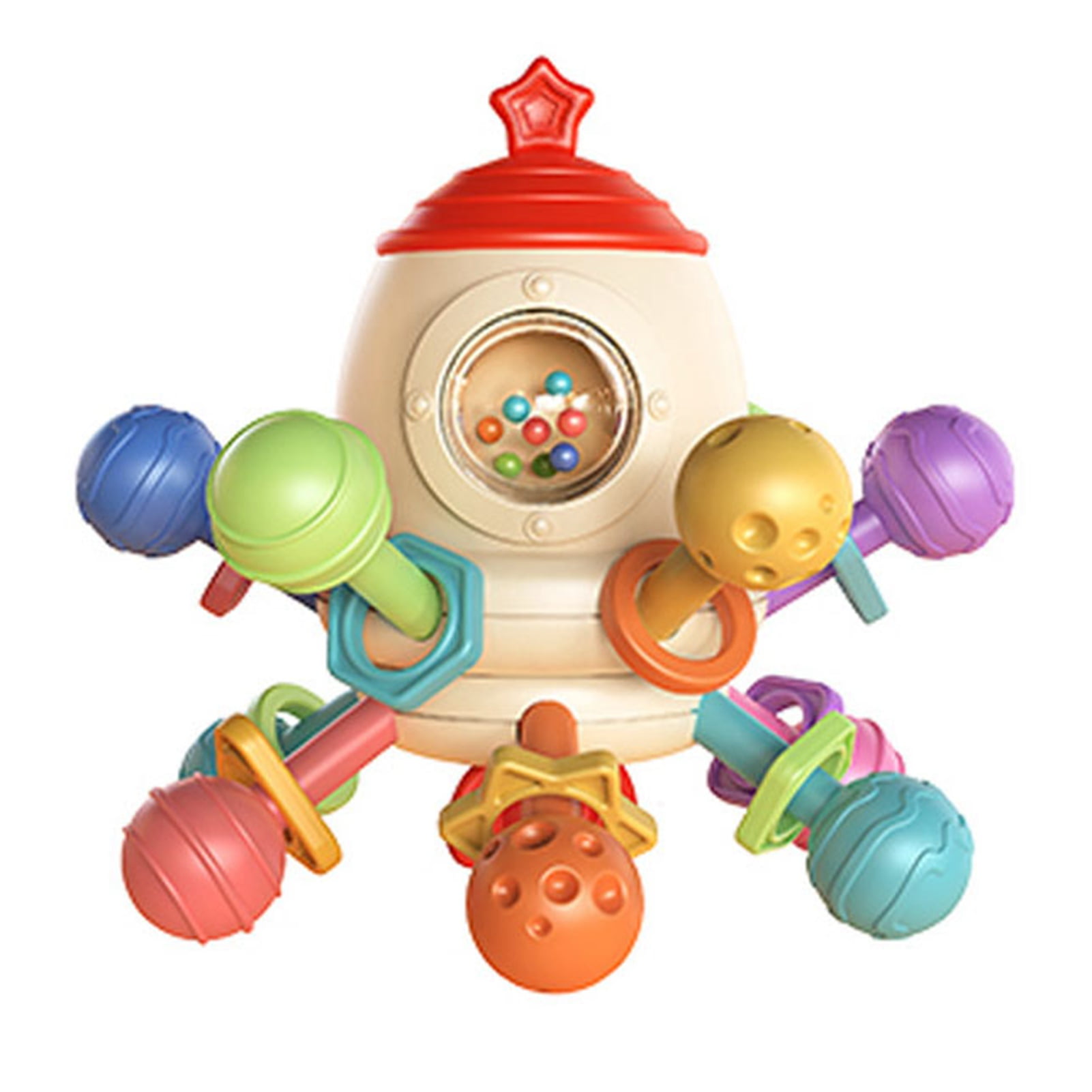 Newborn Teething Ball Toy Soothing Gum Chewable Sensory Grasping ...