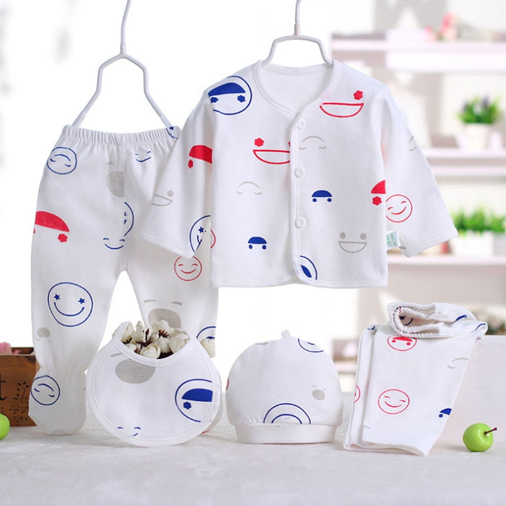 Newborn baby sets ( 5pcs/set) infant underwear set unisex clothing suit ...