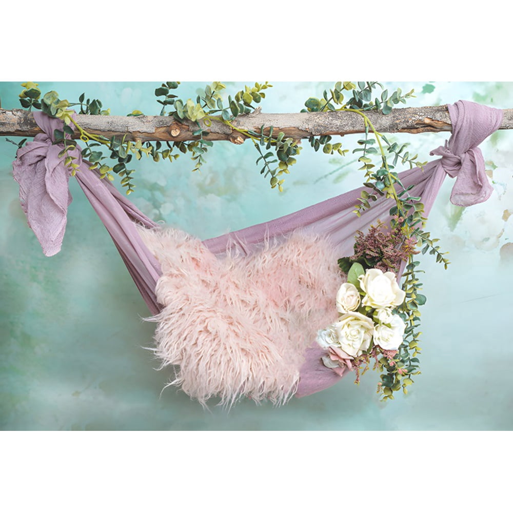 Newborn ic Portrait Photography Background Pink Floral Sweet Sleeping ...