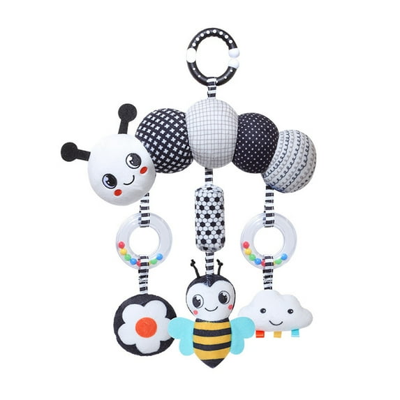 Newborns Developmental Toy Soft Plush Mobile With Black White Patterns ...