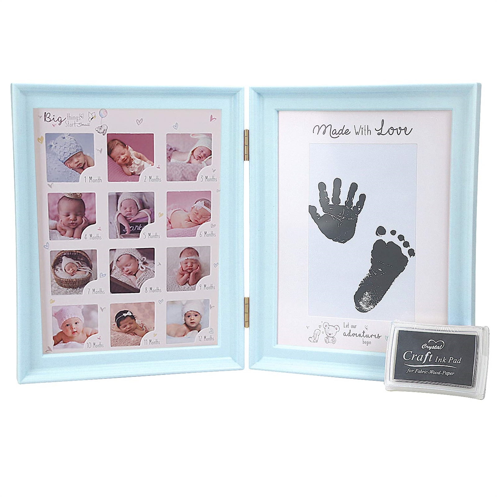 Newborns Growth Document Picture Frame Footprint Handprint Photo Frame ...