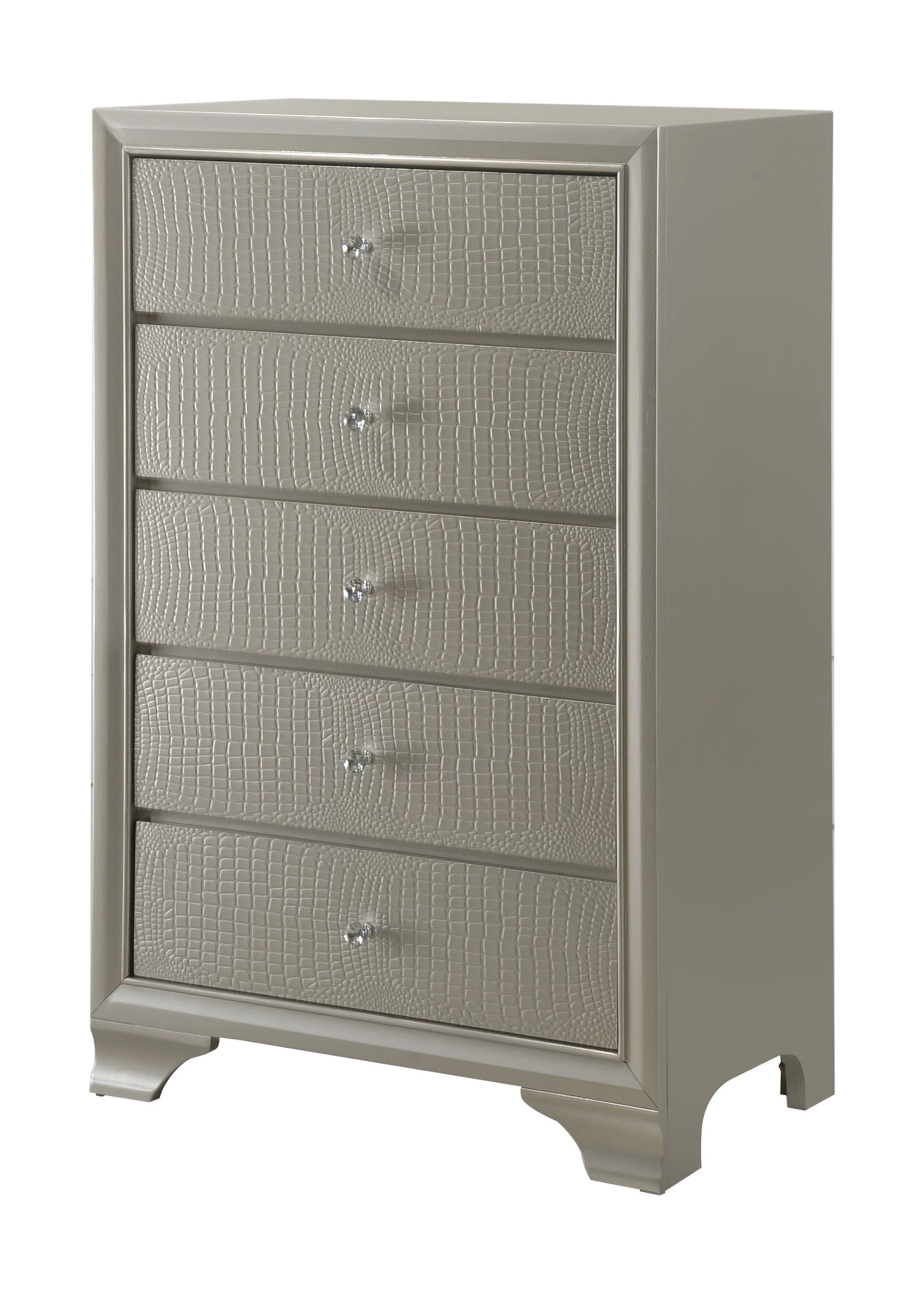 Newboti Furniture 1Pc Modern Glam Style Champagne Finish Glam Five ...