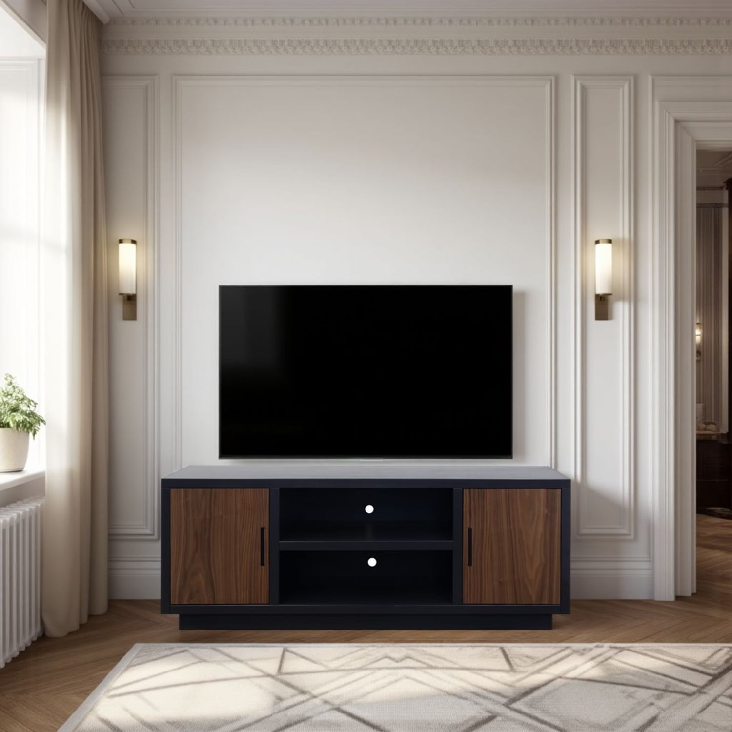 Newboti Furniture Aria 66 inch TV Stand for TVs up to 80 inches, No ...