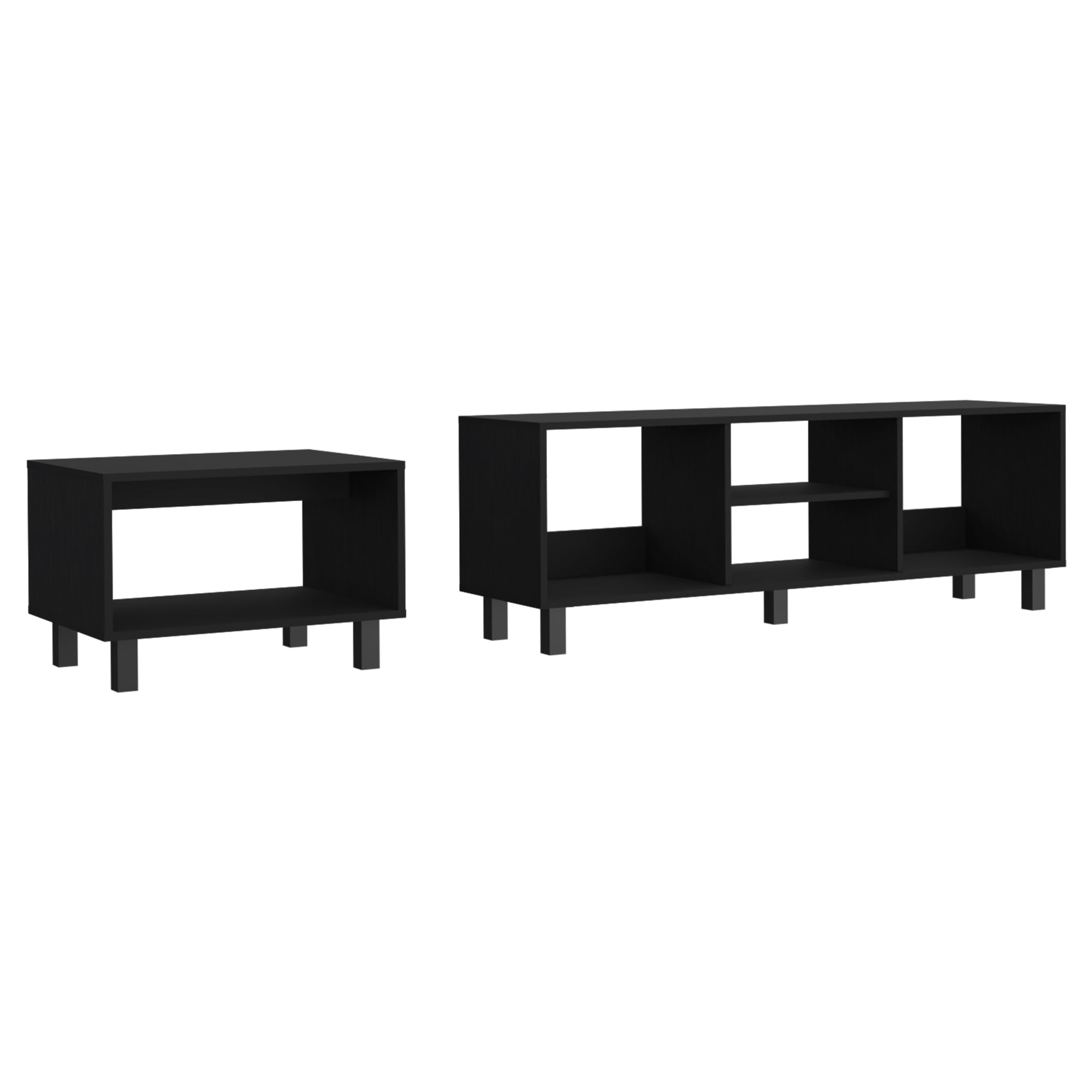 Newboti Furniture Carter 2 Piece Living Room Set, Streamlined with TV ...
