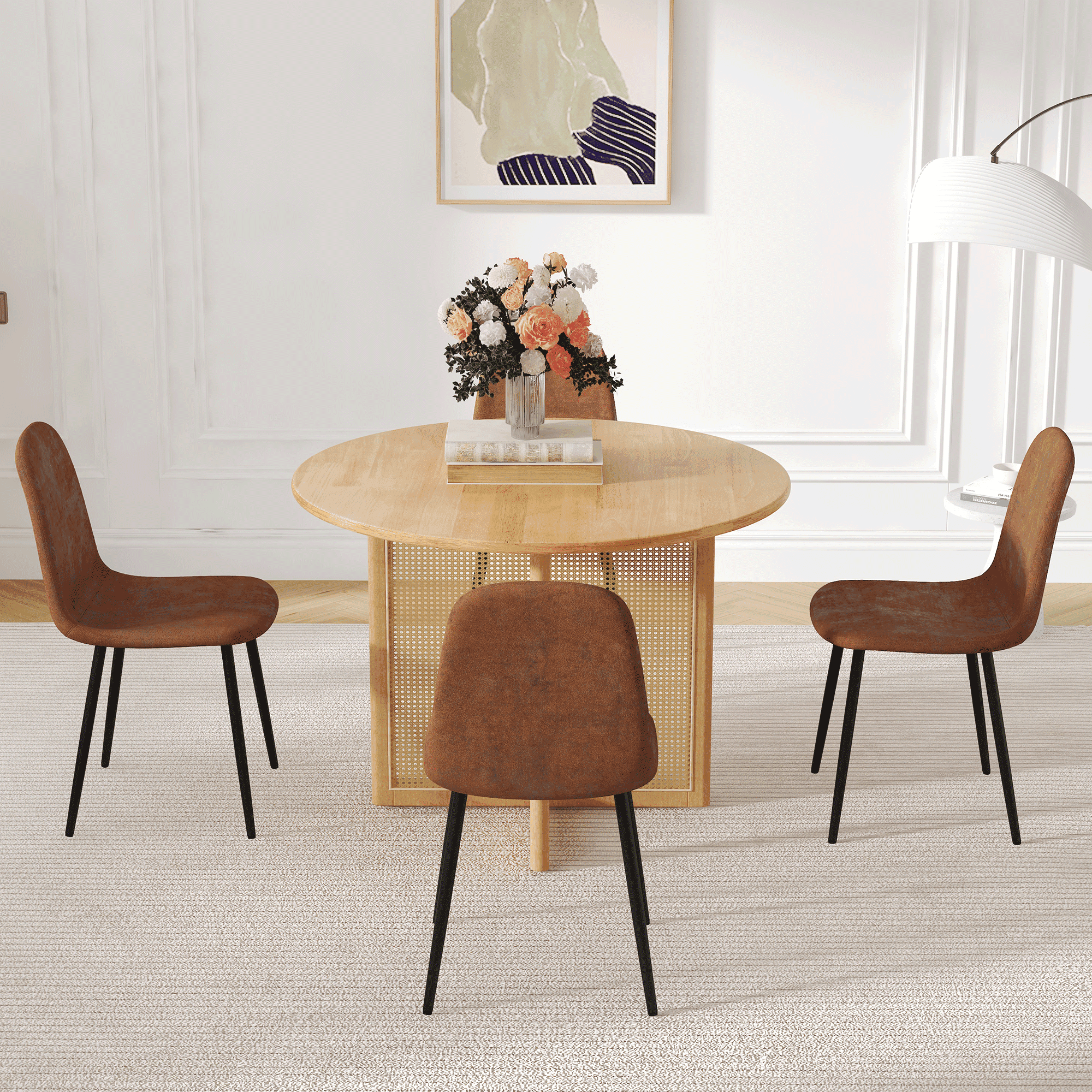 Newboti Furniture Dining Table and chairs set. A 42 inch diameter ...