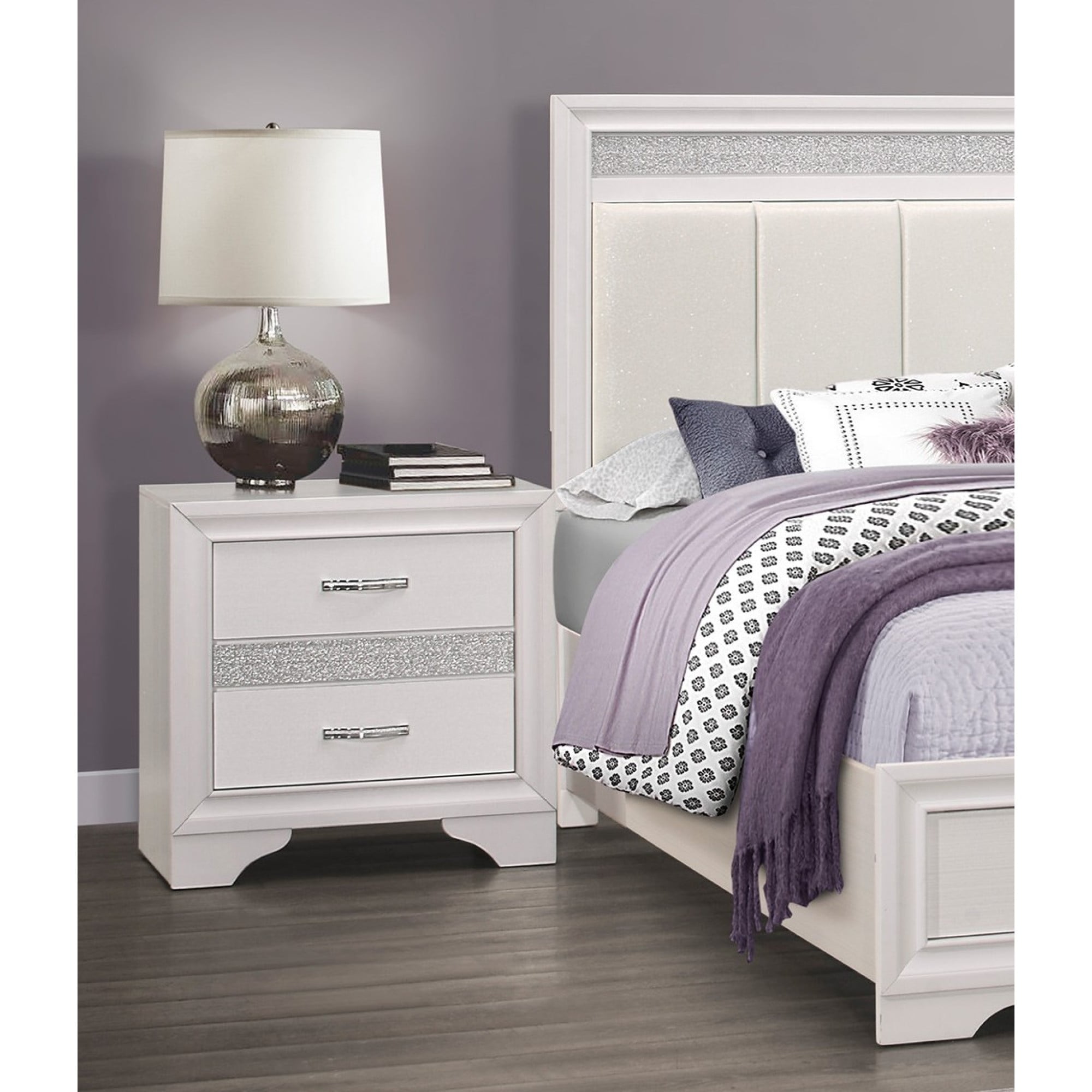 Newboti Furniture Glamorous Bedroom Furniture 1pc Nightstand of Drawers ...