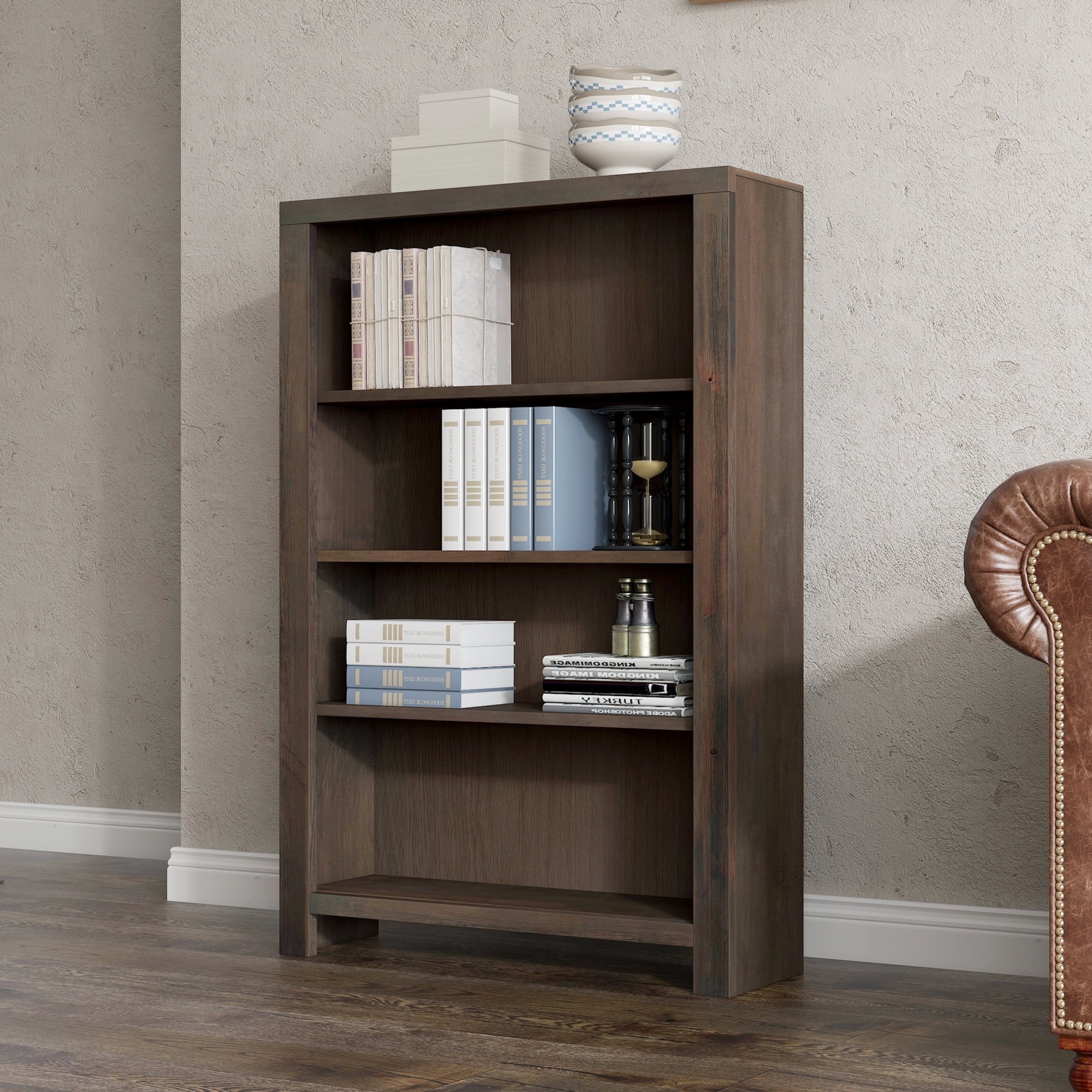 Newboti Furniture Joshua Creek 48 inch high 4-shelf Bookcase, No ...
