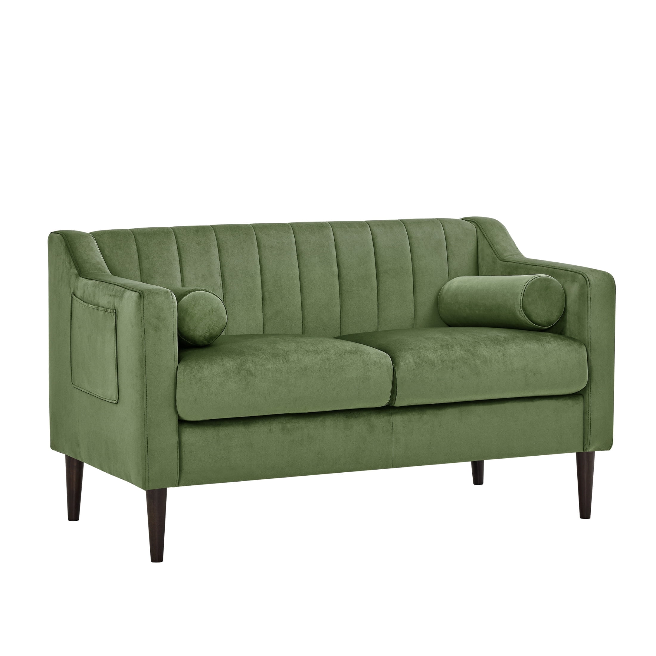 Newboti Furniture Mid Century Modern Chesterfield LOVE SEAT couch, Comfortable Upholstered sofa ...