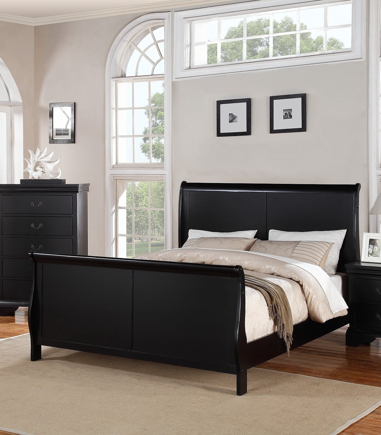 Newboti Furniture Modern 1Pc Eastern King Size Bed Bedroom Furniture ...