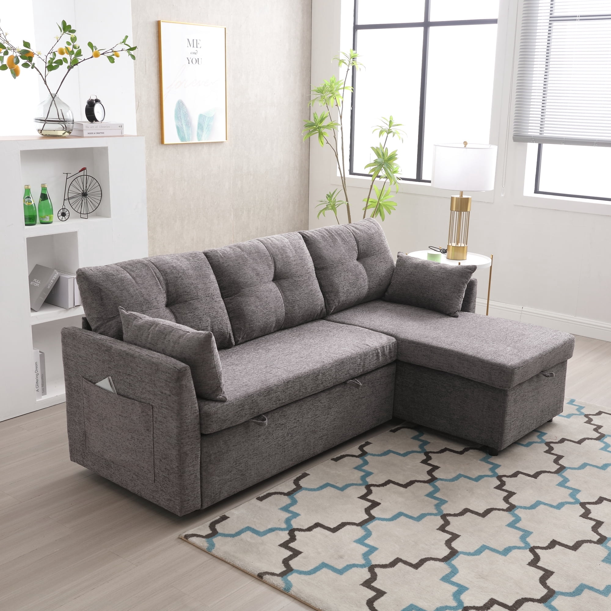 Newboti Furniture Modular Sectional Sofa L Shaped Modular Couch with ...