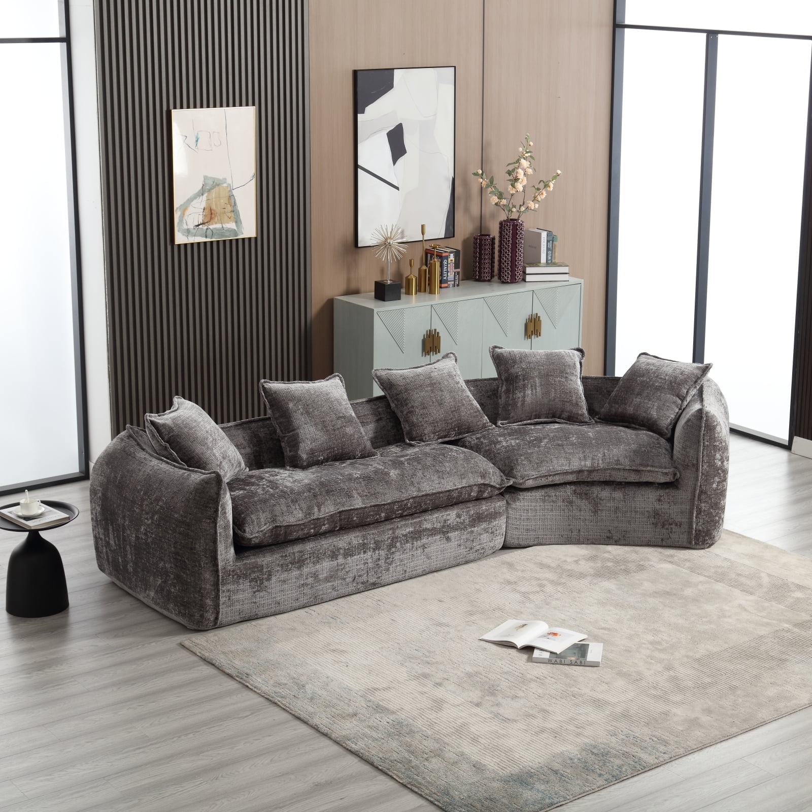 Newboti Furniture Modular Sectional Sofa, U-Shaped Couch With Sofa For ...