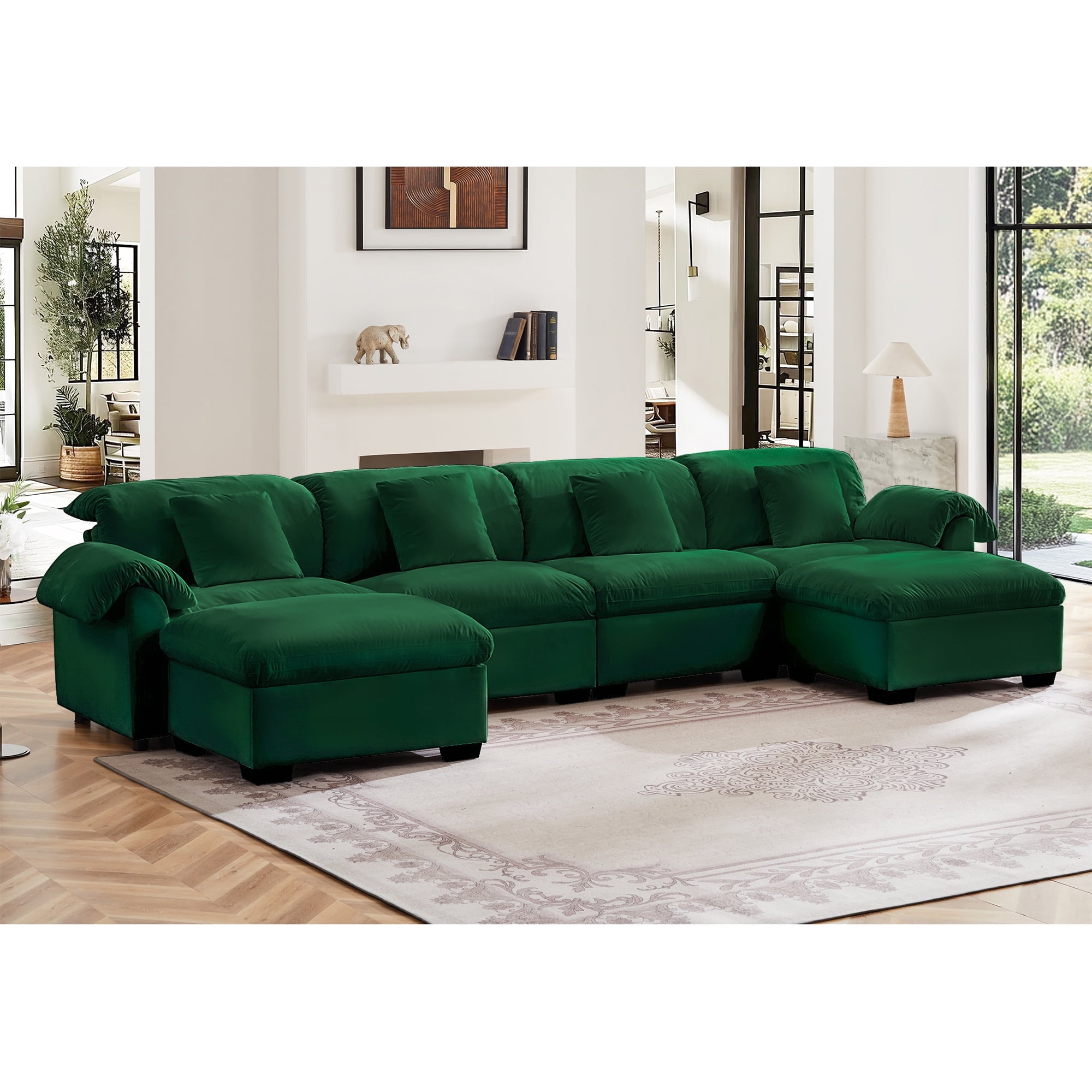 Newboti Furniture Oversized LargeU Shaped Couch, U Shaped Sectional ...