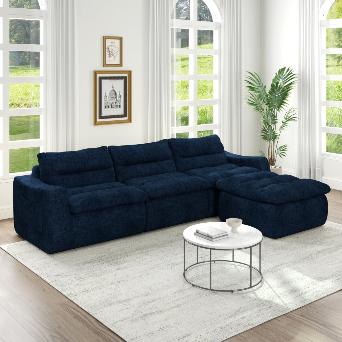 Newboti Furniture Right Sofa Seat, L-Shaped Modular Combined Sofa ...
