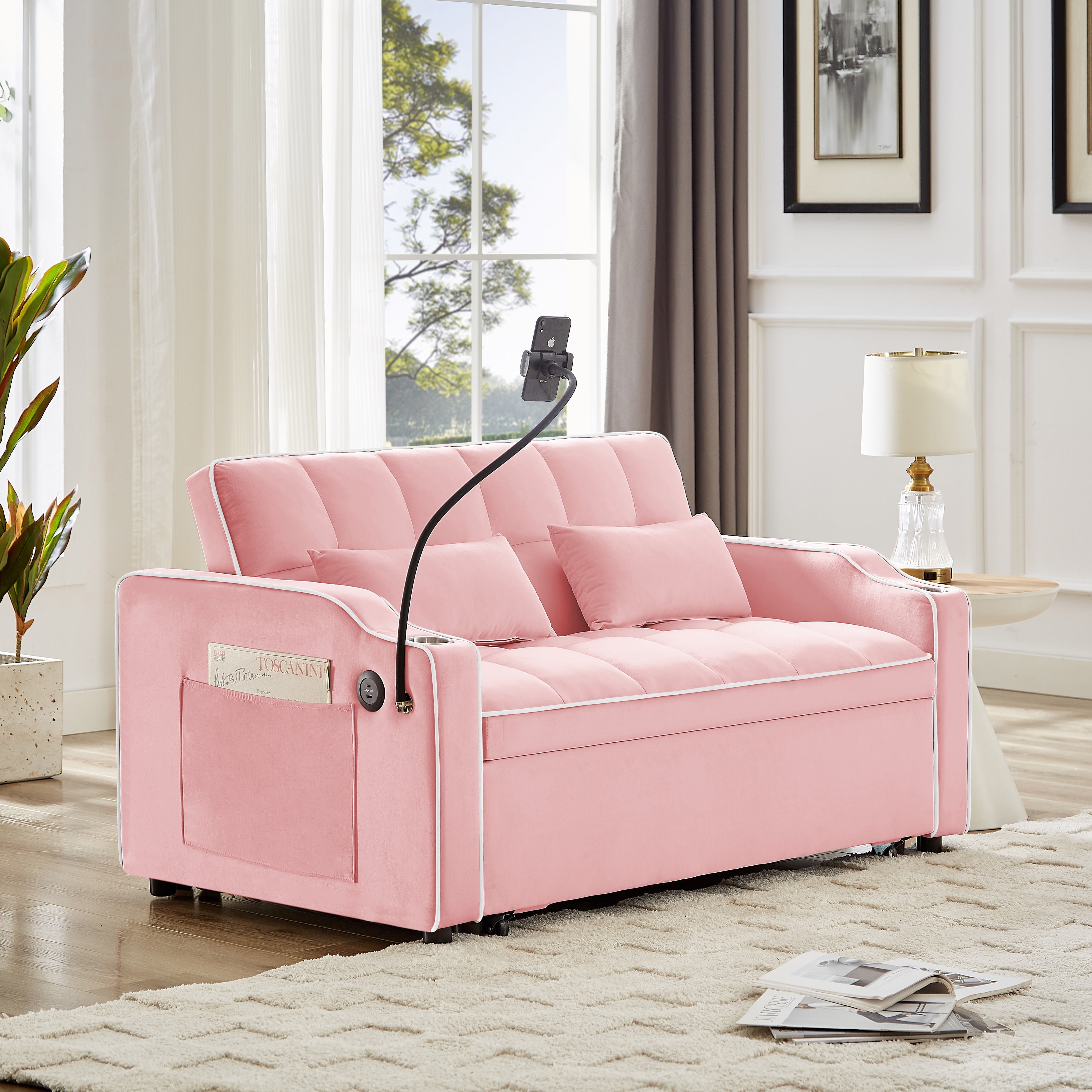 Newboti Furniture Versatile Foldable Sofa Bed In 3 Lengths, Modern Sofa ...