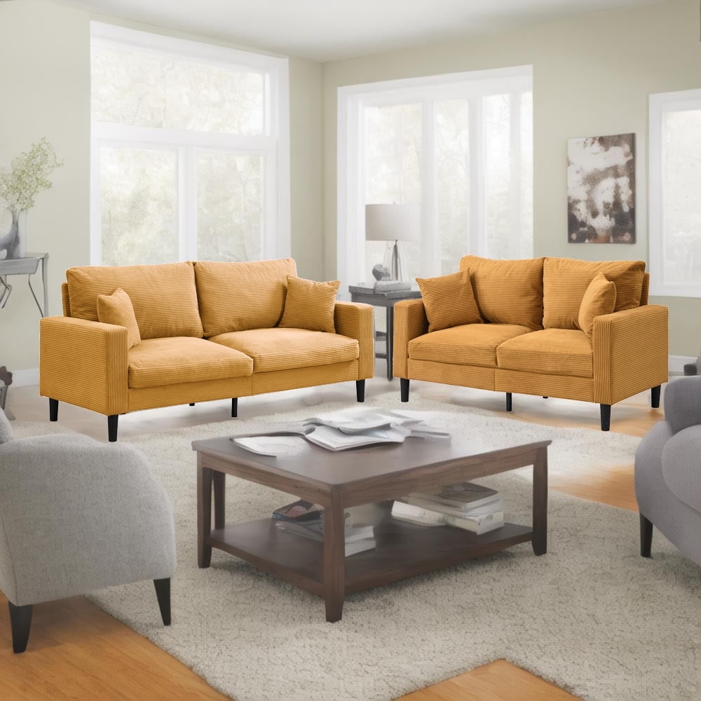 Newboti Two Piece Sofa Set, Living Room Three seater& Two seater, Comfy ...