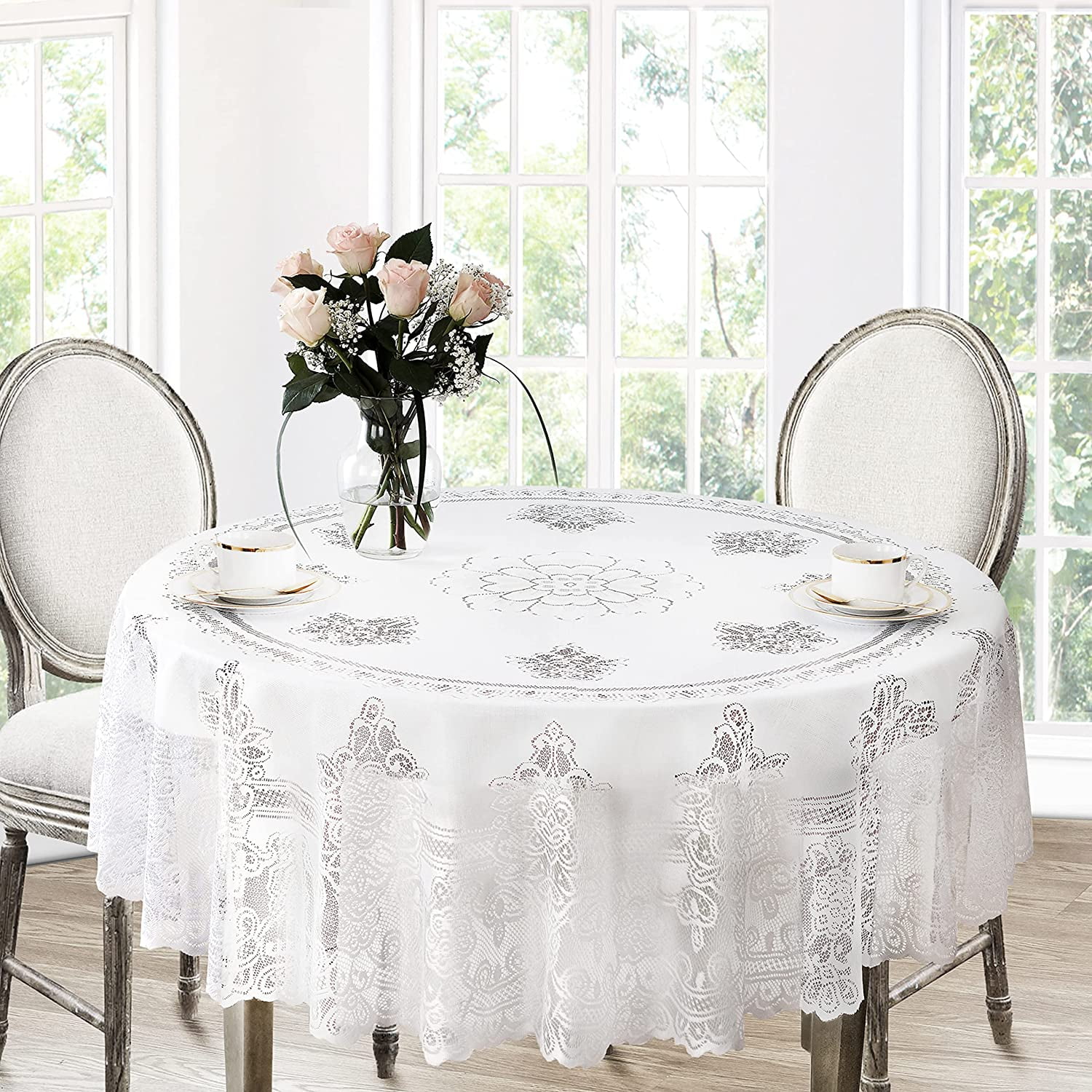 Newbridge Allison Victorian Heirloom Lace Fabric Tablecloth, Vintage ...