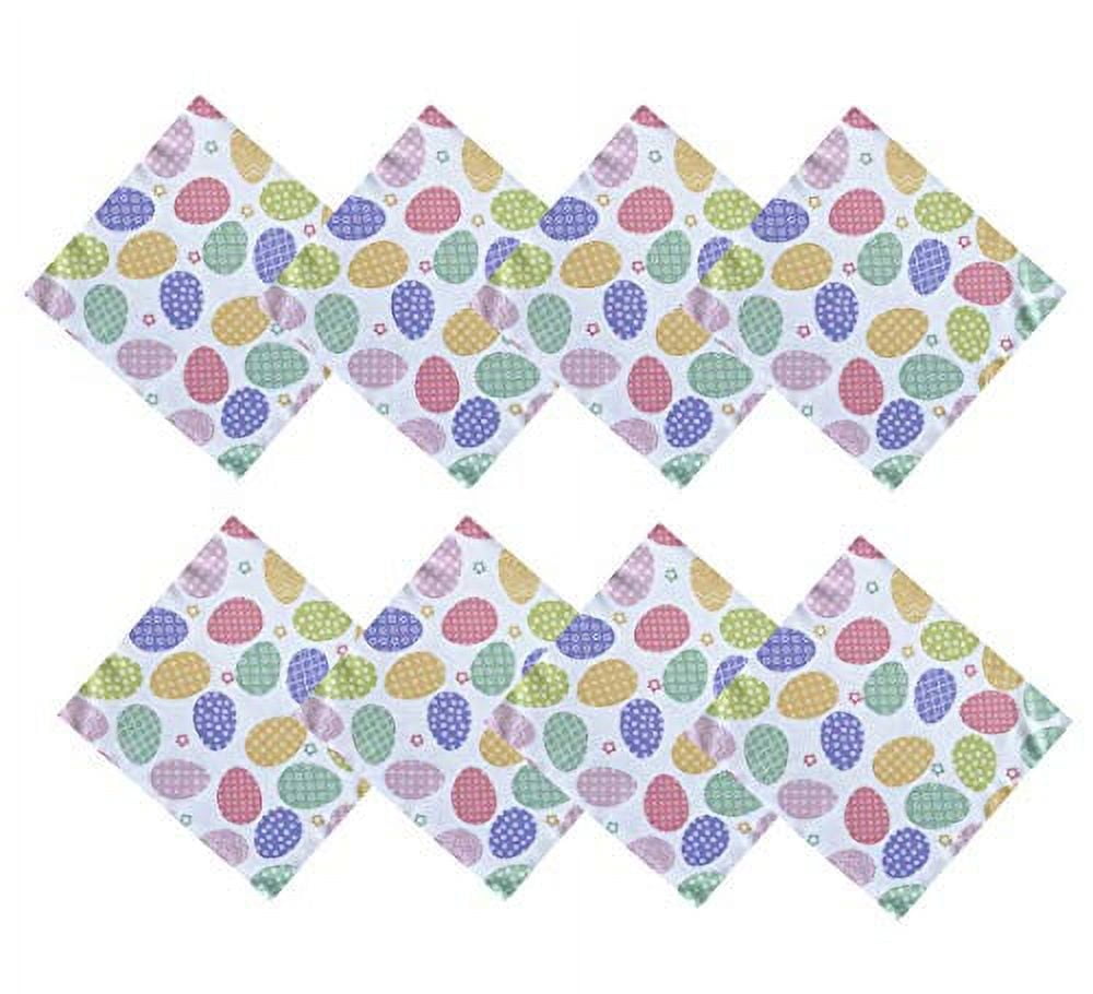 Newbridge Colored Easter Egg Spring and Easter Fabric Napkins - Polka ...