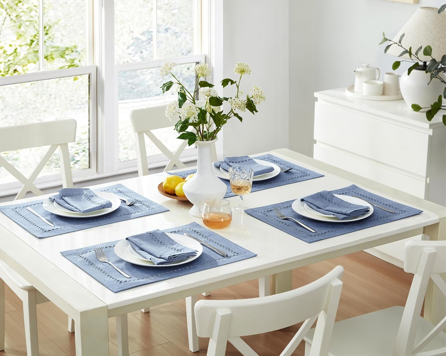 Newbridge Provence Lattice Cutwork Solid Color Textured Fabric ...