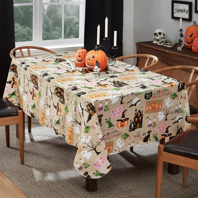 Newbridge Happy Halloween Witches Brew 52 x 52 inch Square Vinyl ...