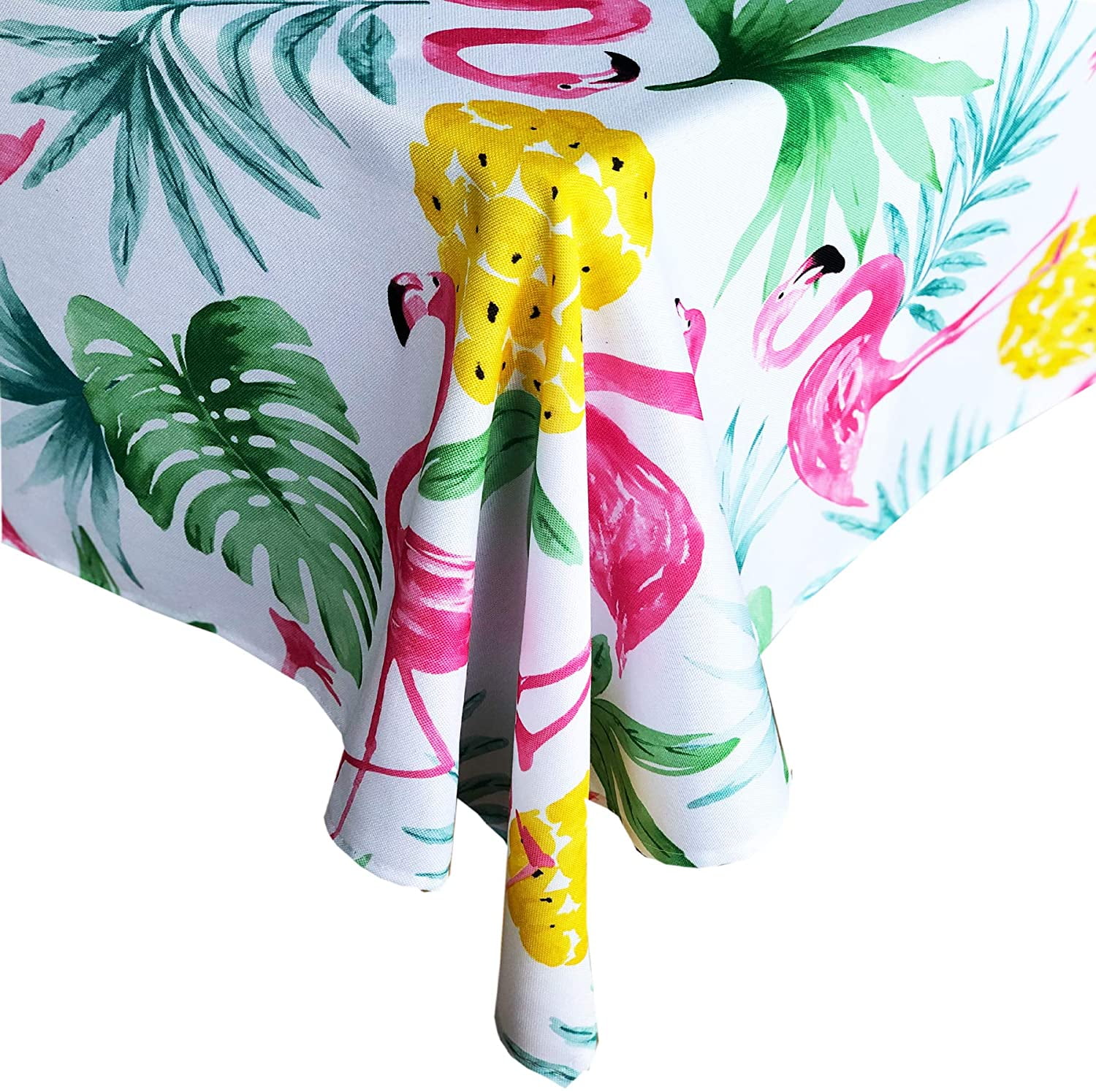 Newbridge Kitschy Boca Flamingo Indoor/Outdoor Fabric Tablecloth ...