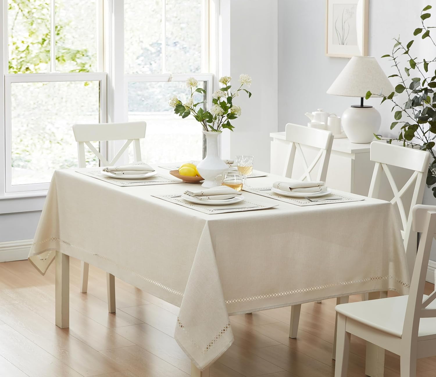 Newbridge Provence Lattice Cutwork Solid Color Textured Fabric ...