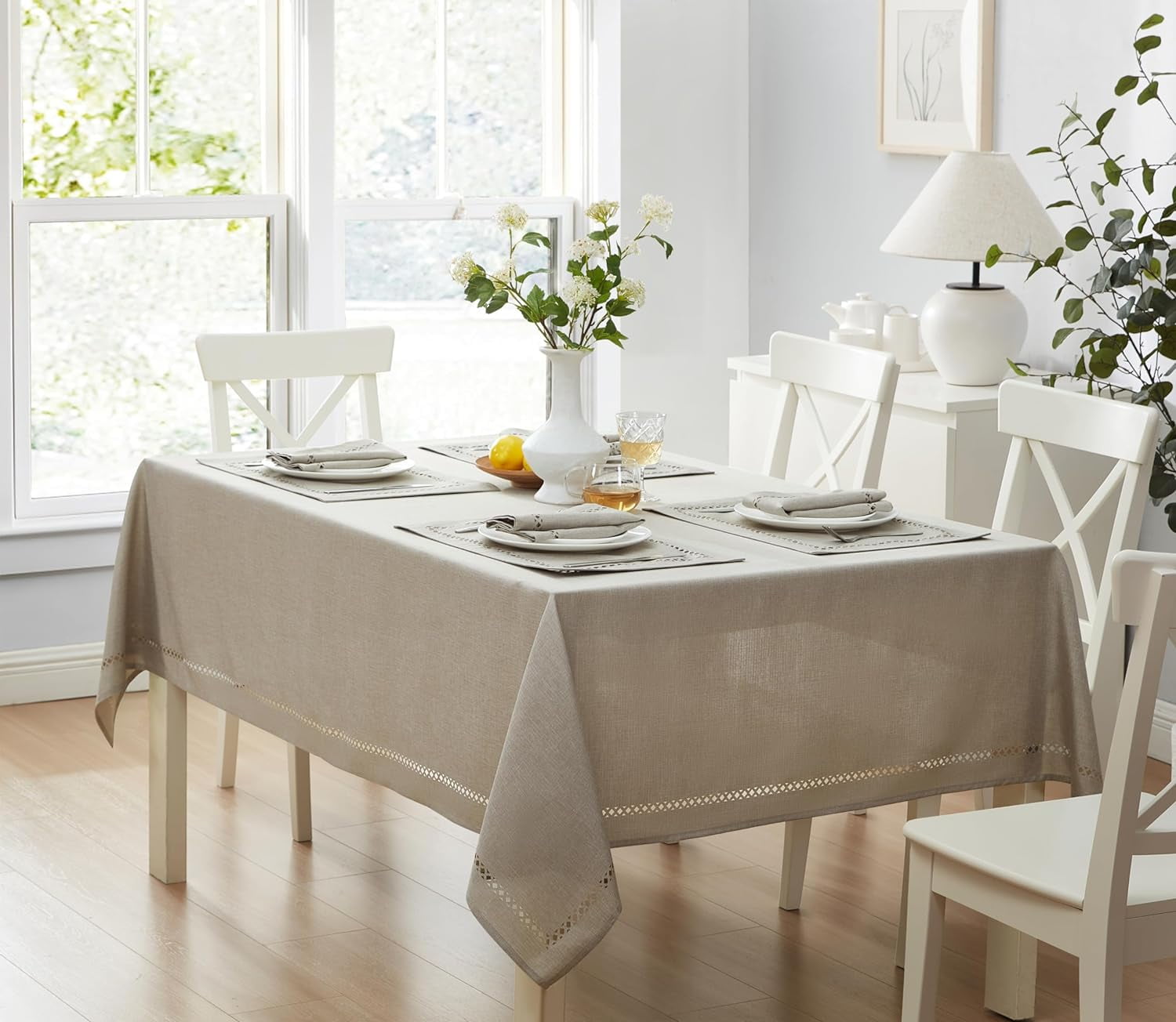Newbridge Provence Lattice Cutwork Solid Color Textured Fabric ...